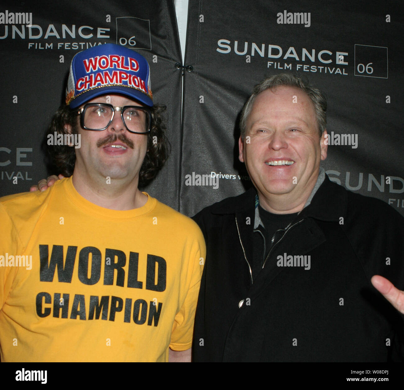 Judah Friedlander and director Finn Taylor arrive at the premiere of ...