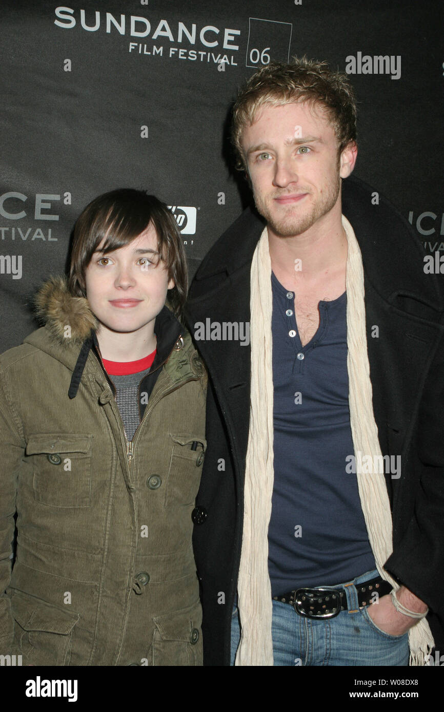 Ellen Page and Ben Foster arrive at the premiere of "Alpha Dog" at the ...