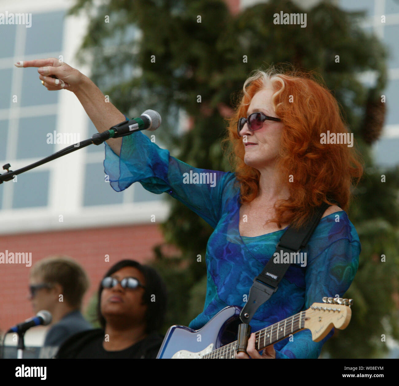 Bonnie Raitt entertains at the preview opening of the new George Lucas ...