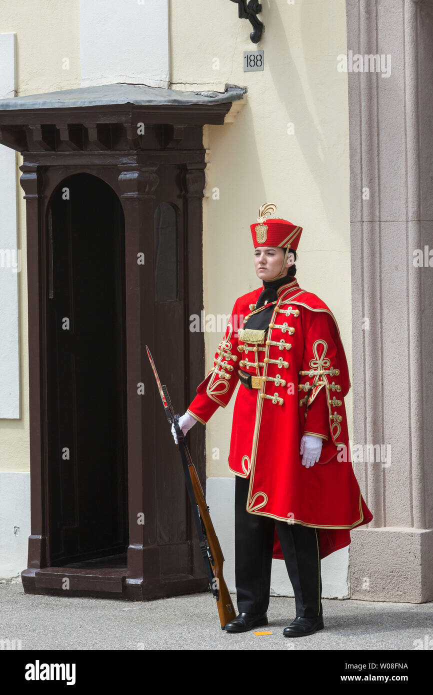 Croatian national guard Stock Photo - Alamy