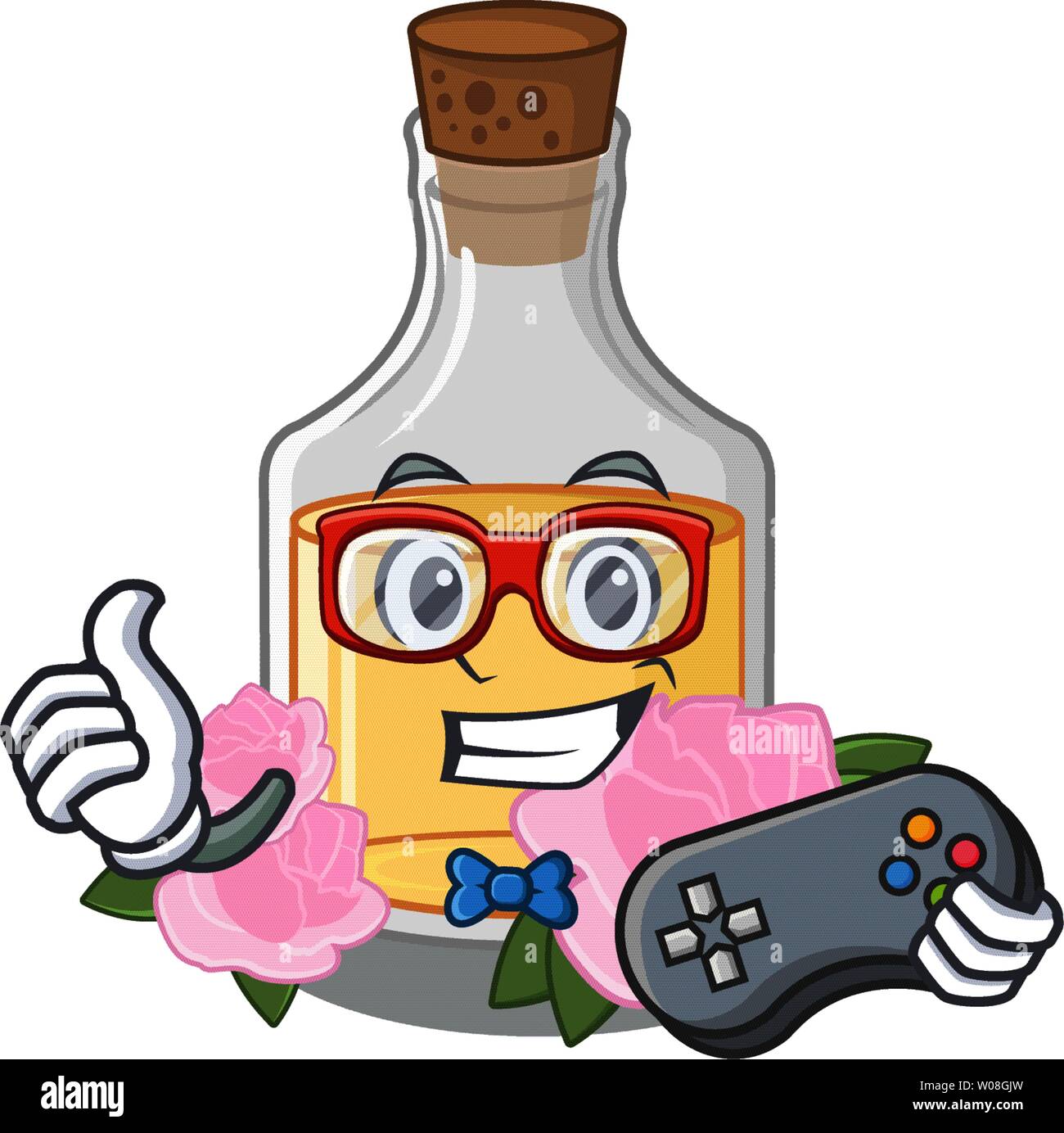 Gamer rose oil in the cartoon shape Stock Vector Image & Art - Alamy