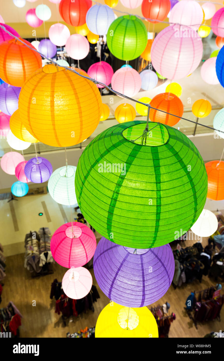 Modern paper lanterns hi-res stock photography and images - Alamy