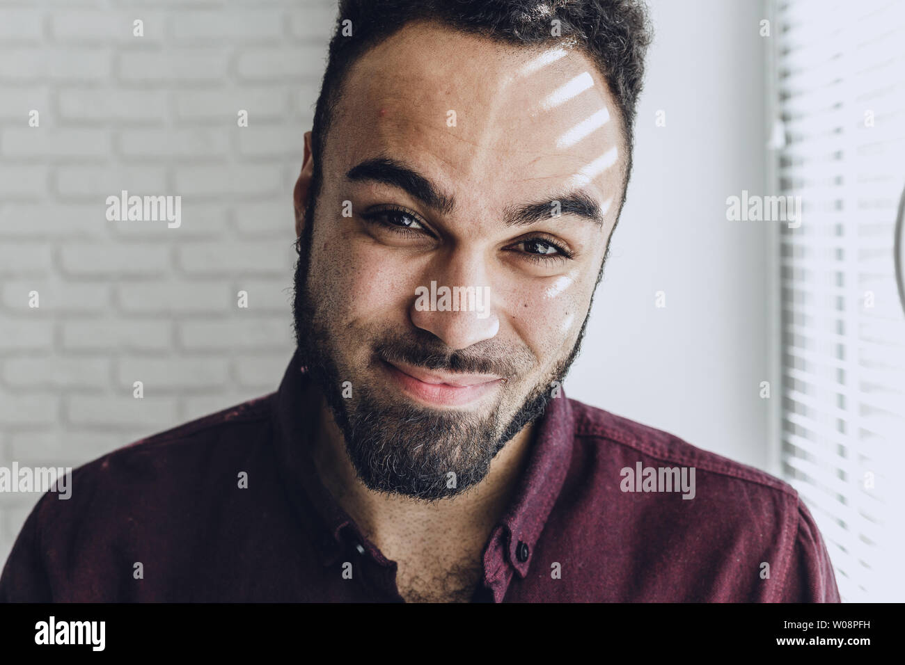 Happy black man Stock Photo - Alamy
