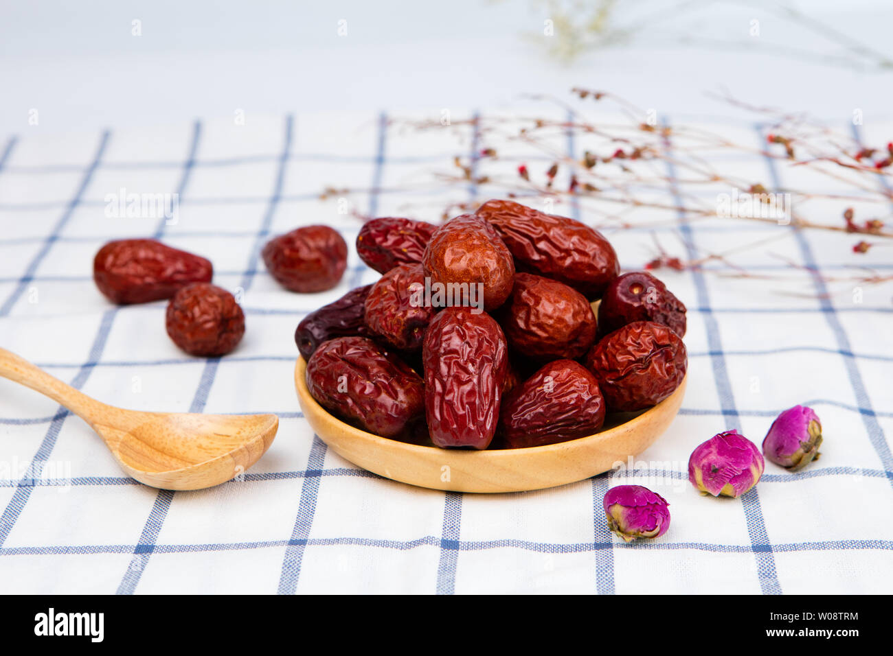 Dried fruit jujube and field jujube big red jujube Stock Photo - Alamy