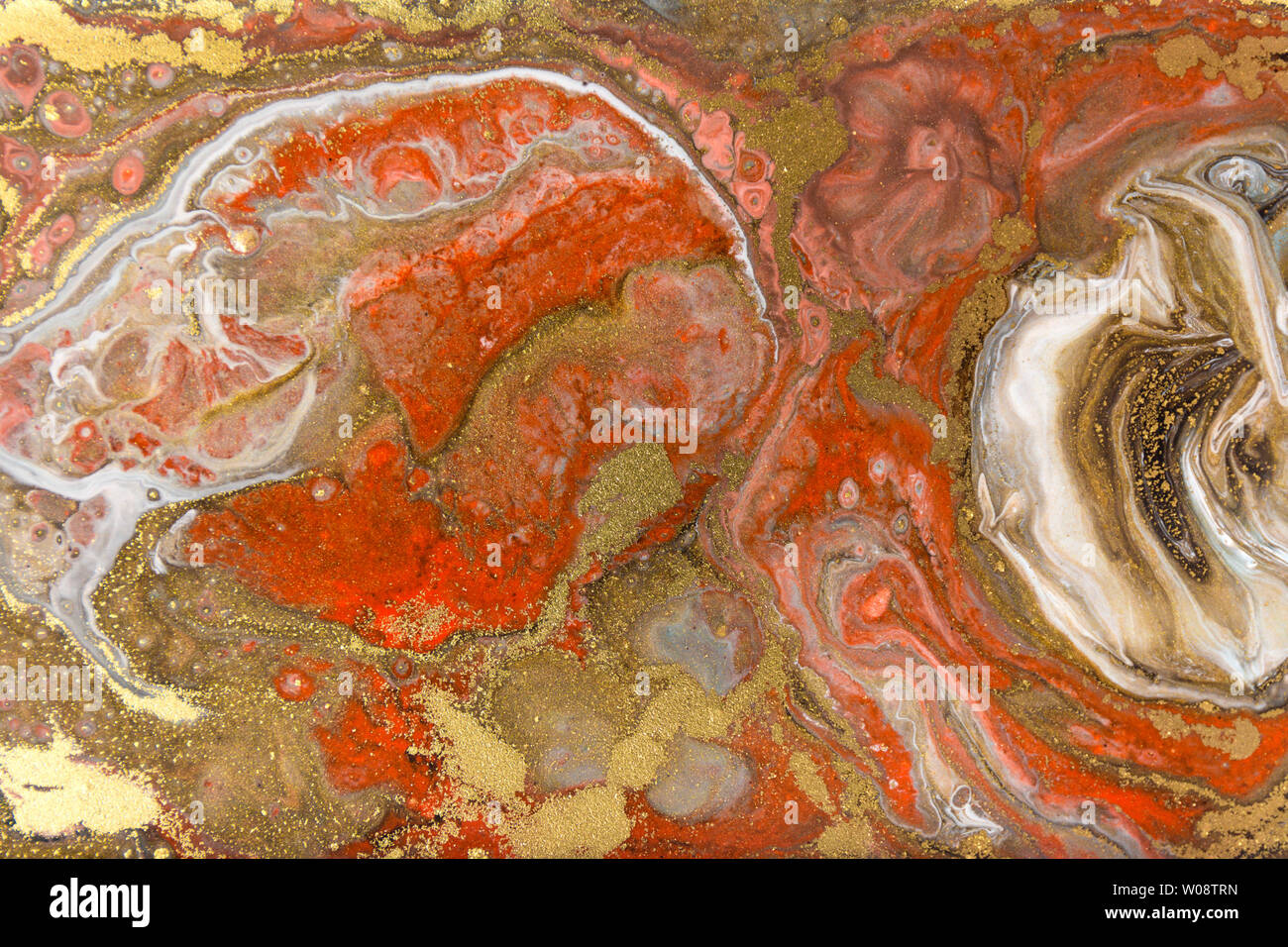 Pink and gold marbling pattern. Golden marble liquid texture Stock ...