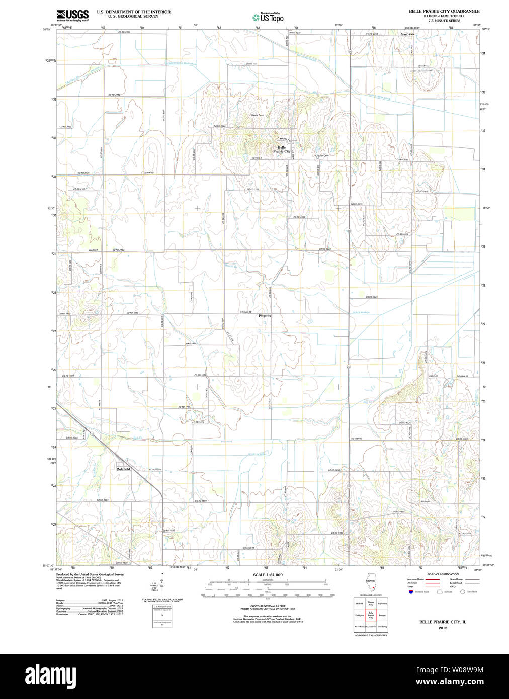 Prairie city map hi-res stock photography and images - Alamy