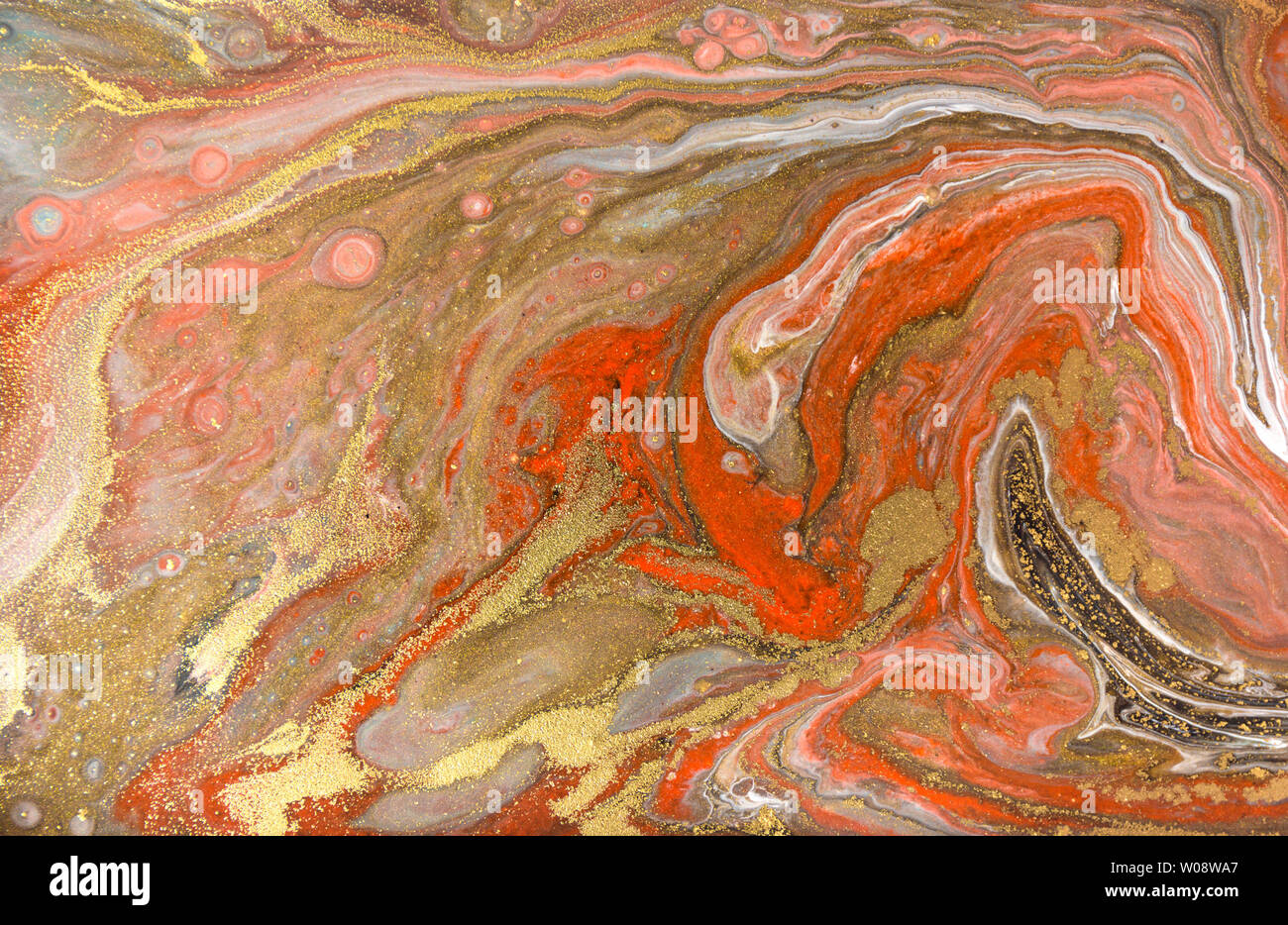 Pink and gold marbling pattern. Golden marble liquid texture Stock ...