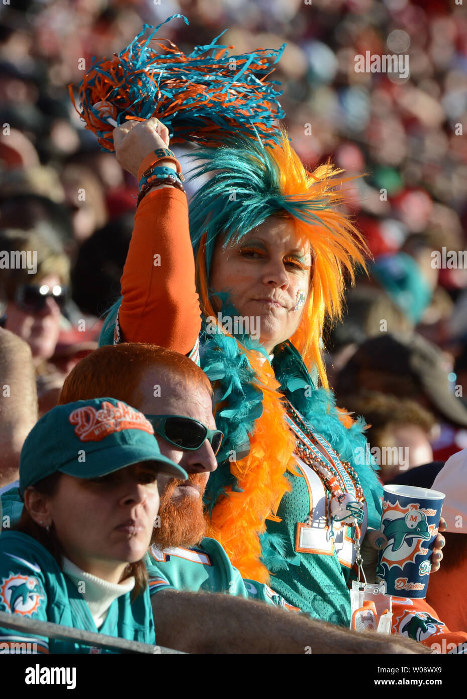 Dolphins fans hi-res stock photography and images - Alamy