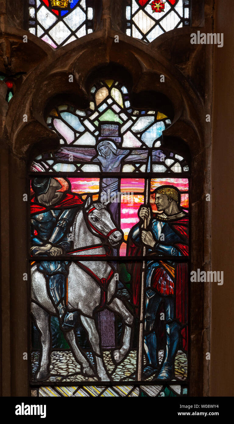 Stained glass window detail c 1922 by Christopher Whall, Sproughton ...