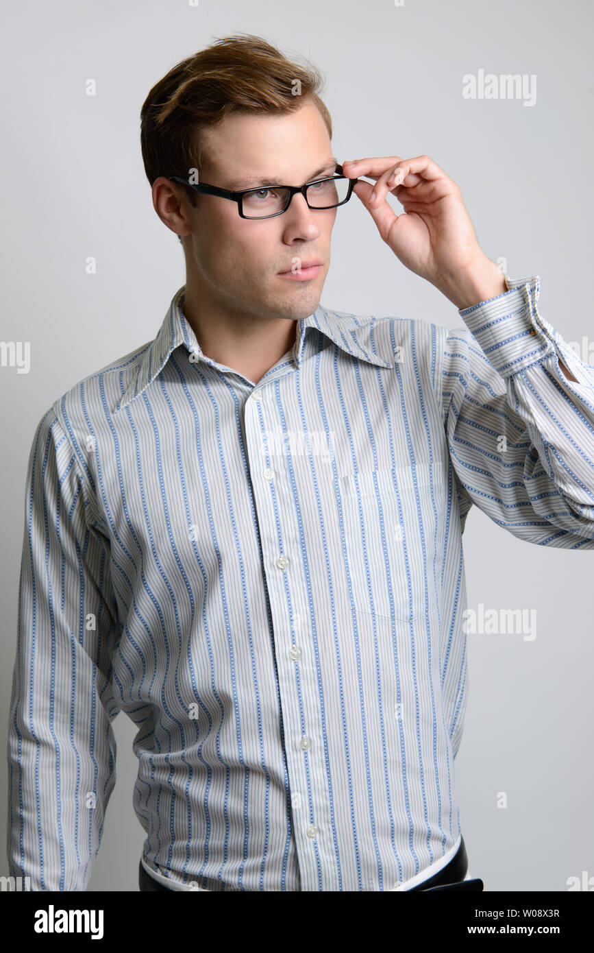 Brown eye male model hi-res stock photography and images - Alamy