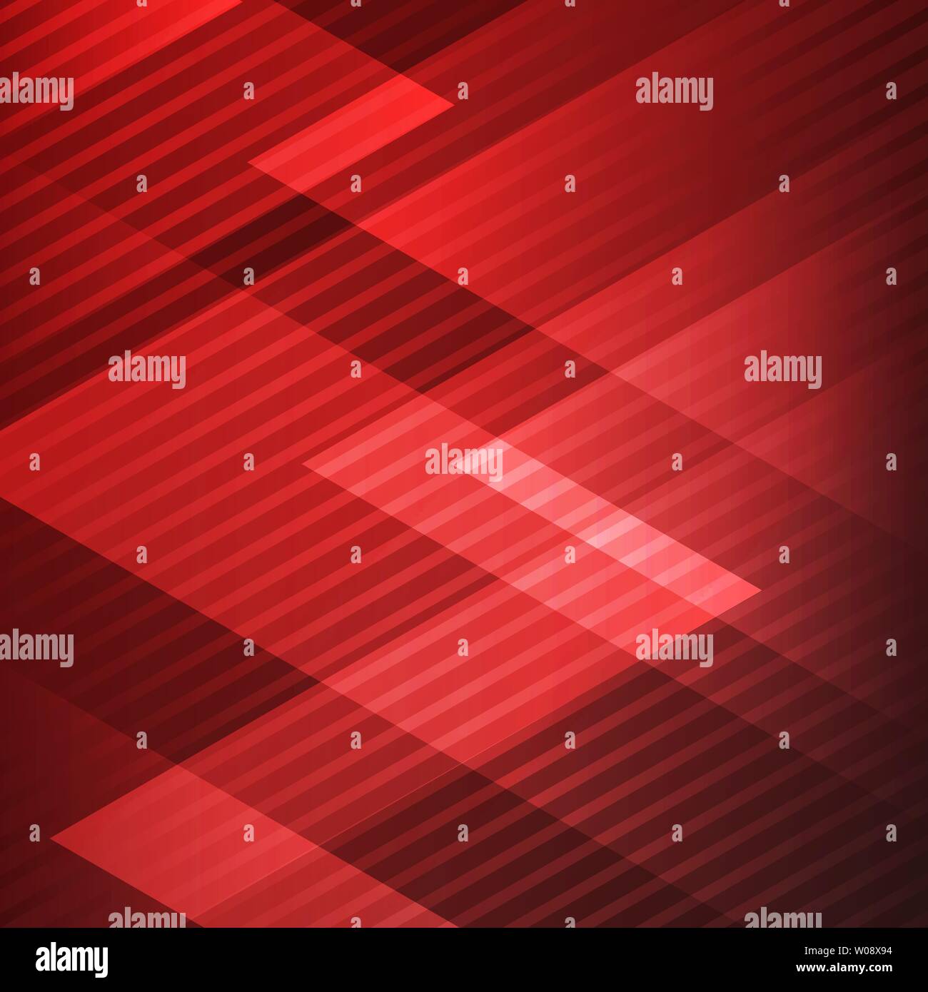 Abstract elegant geometric triangles red background with diagonal lines ...
