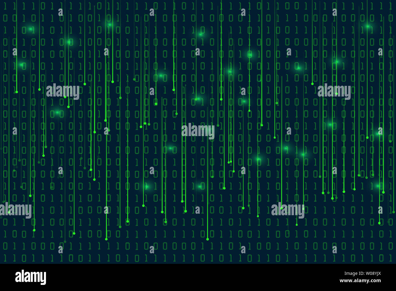 Digital matrix background for binary codes 0 and 1 Stock Photo - Alamy