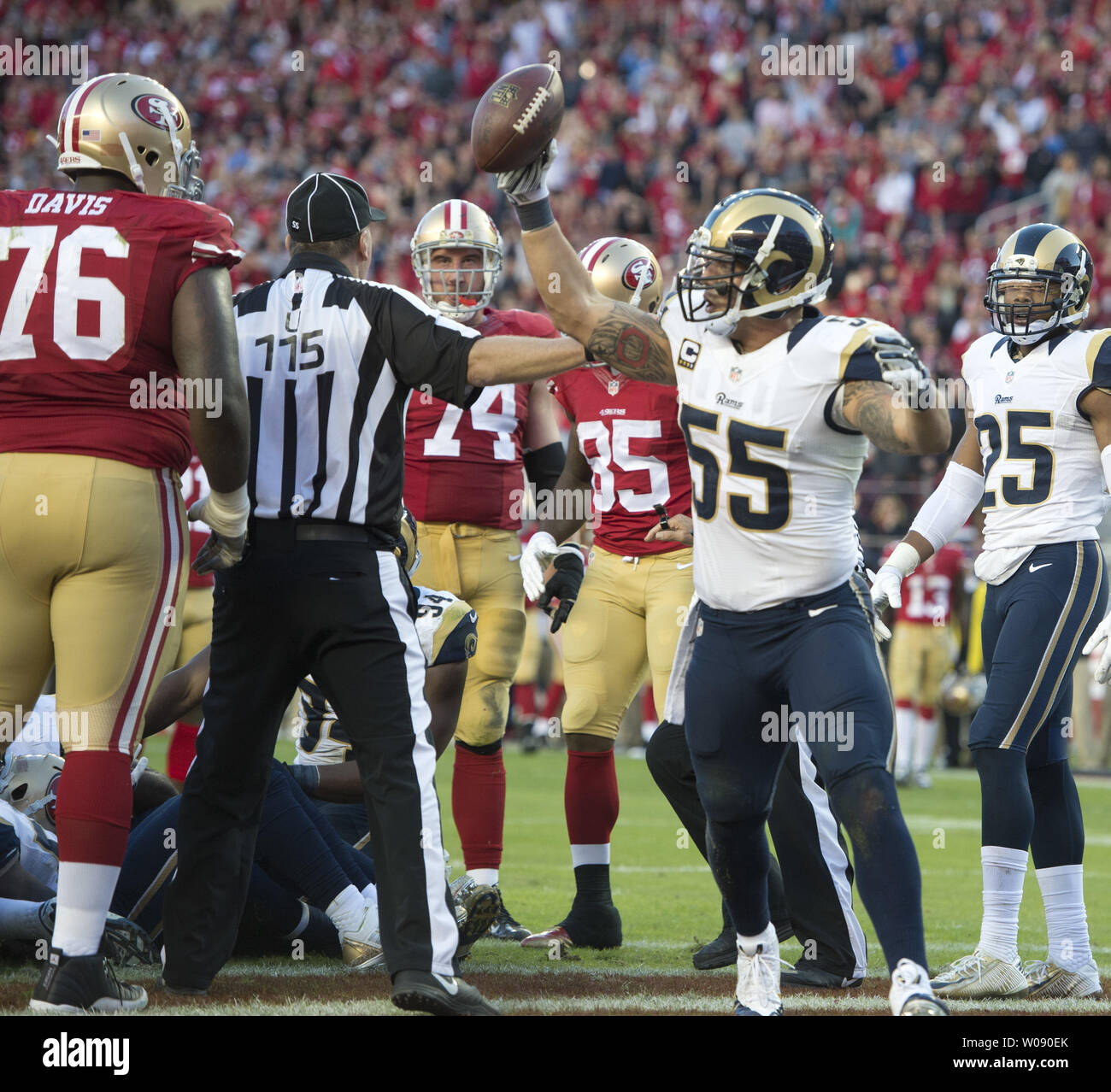 Goal line pile up in hi-res stock photography and images - Alamy
