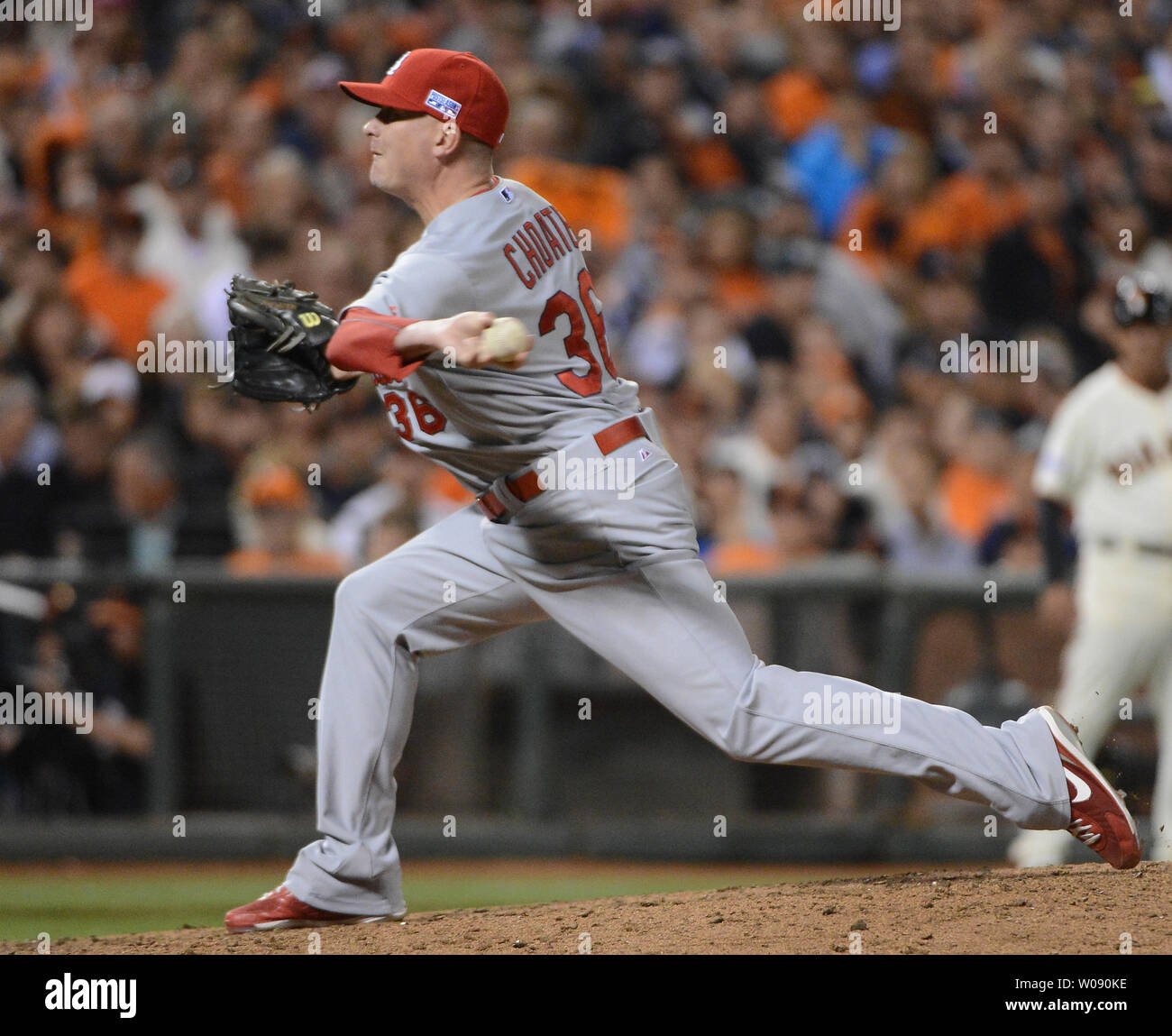 St. Louis Cardinals reliever Randy Choate throws against the San ...