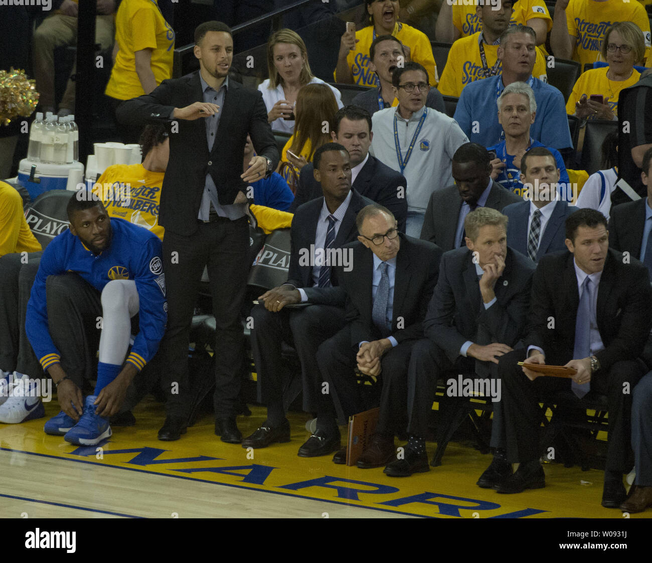 Oracle Arena Warriors Bench