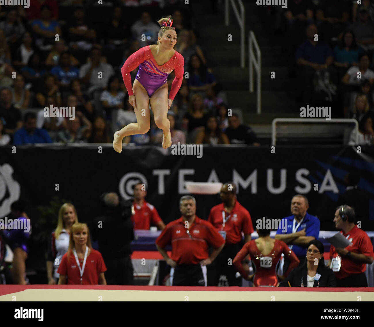 MyKayla Skinner performs her floor exercise at the U.S. Olympic Trials ...