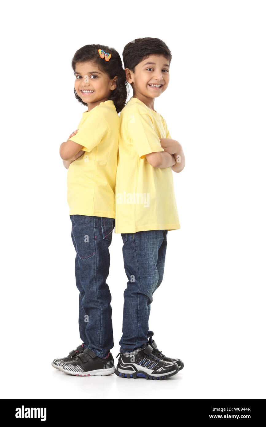 Portrait of two friends smiling Stock Photo - Alamy