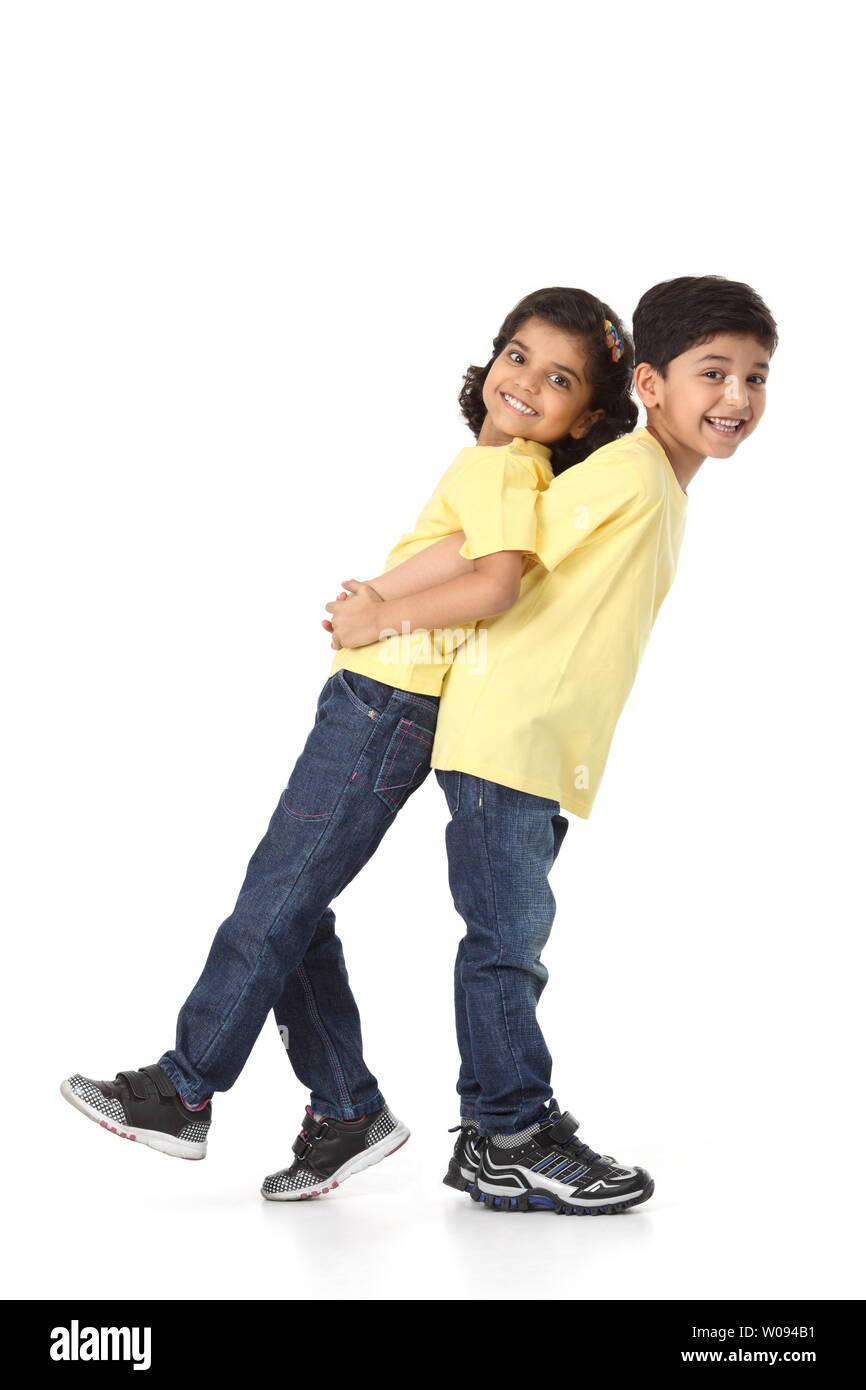 Portrait of two friends smiling Stock Photo - Alamy