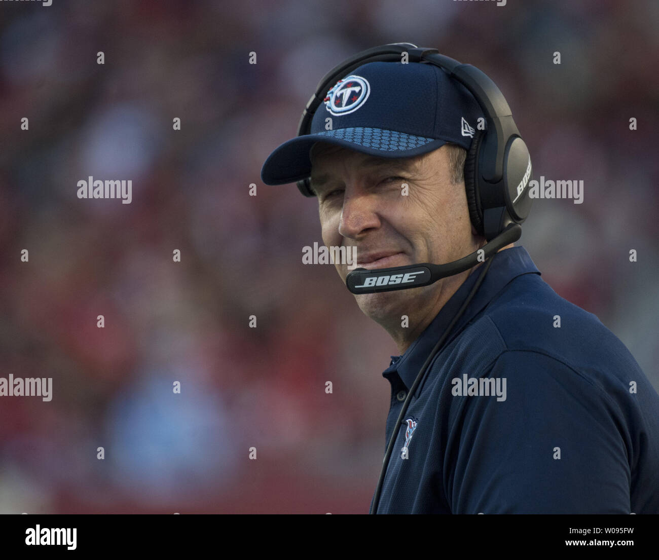 Tennessee Titans Head Coach Mike Mularkey works the sidelines in the ...