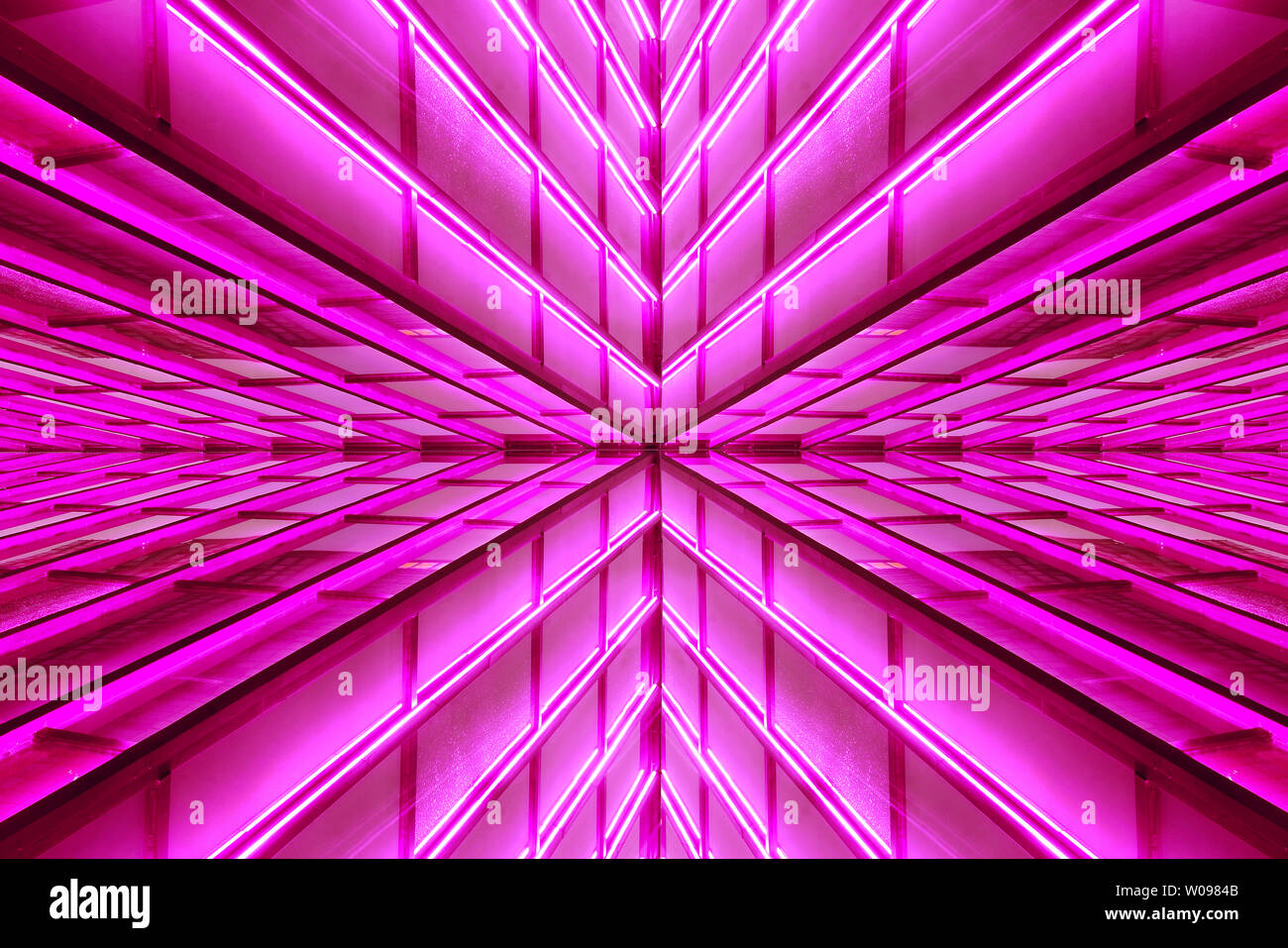 In 2017, a collage of visual graphics on architectural structures Stock ...