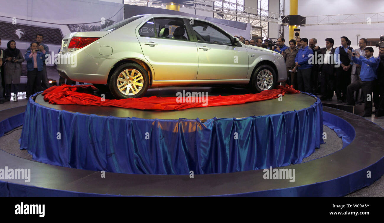 Iran's top automaker Iran Khodro unveils a new car called 'Dena' in ...