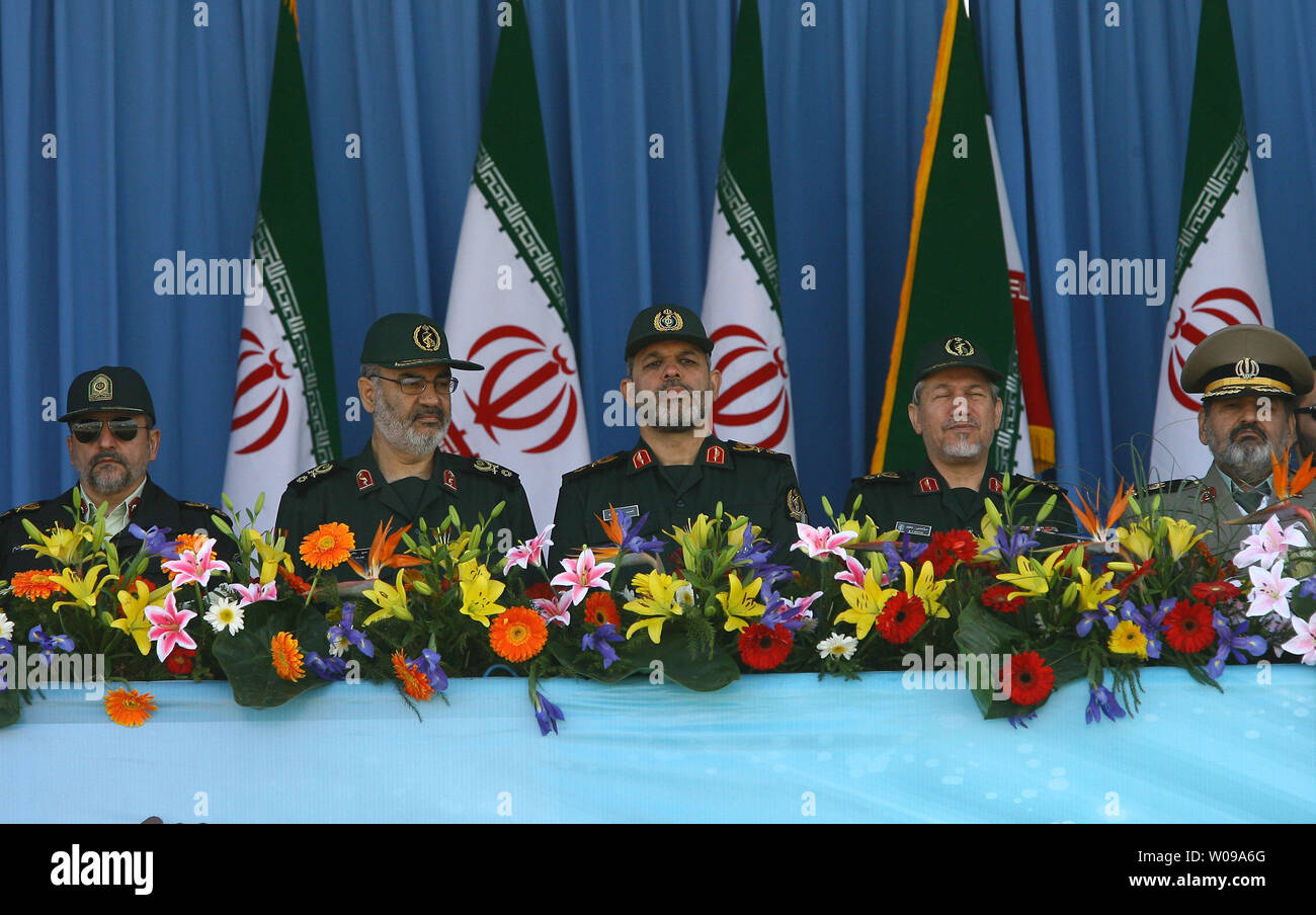 L-R: Iranian Police Chief Ismail Ahmadi-Moghadam, Vice Chairman of the ...