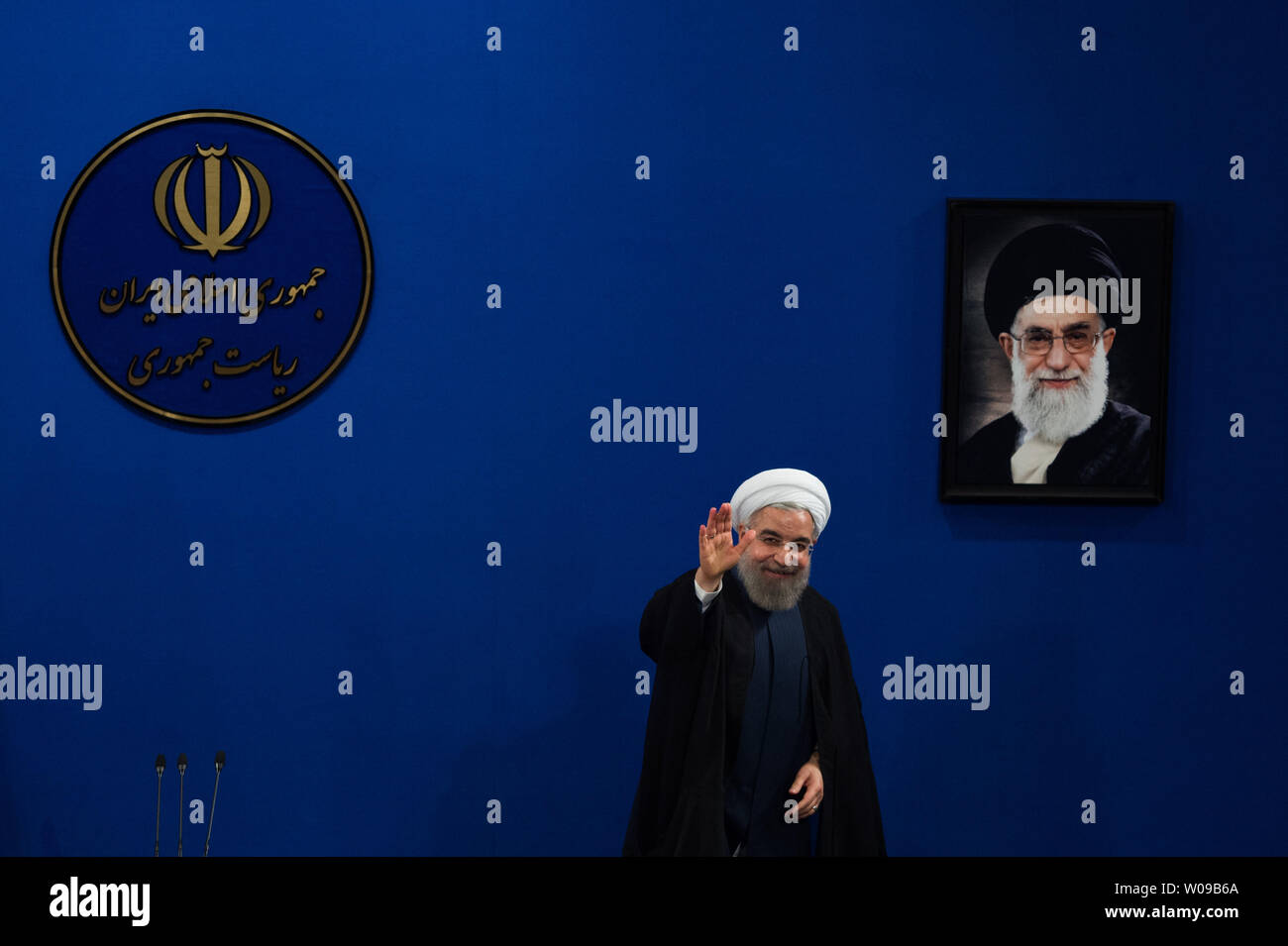Ayatollah ali khamenei portrait hi-res stock photography and images - Alamy