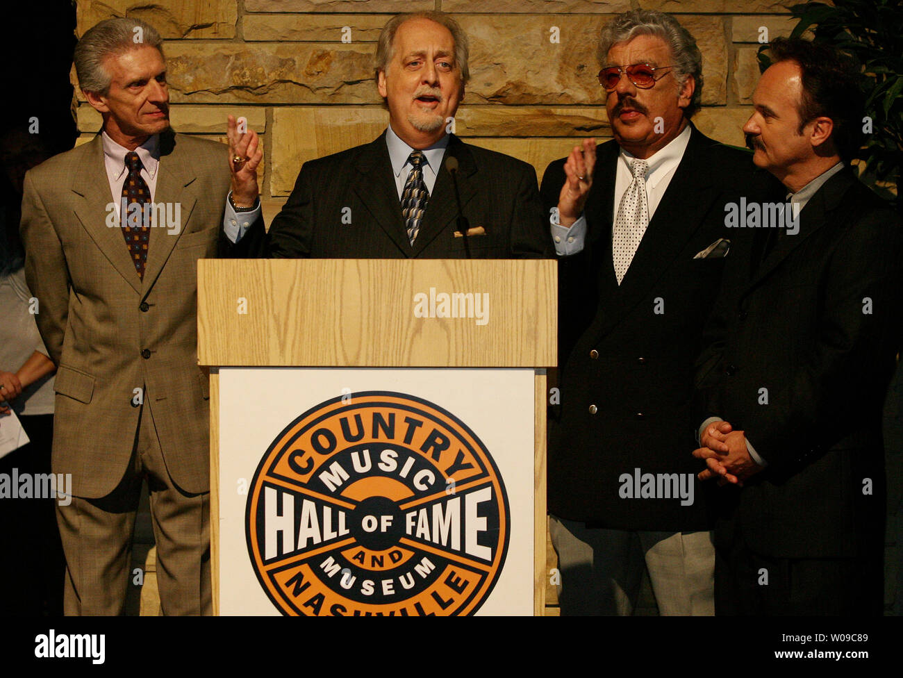 Members of the country music quartet, The Statler Brothers, left to ...