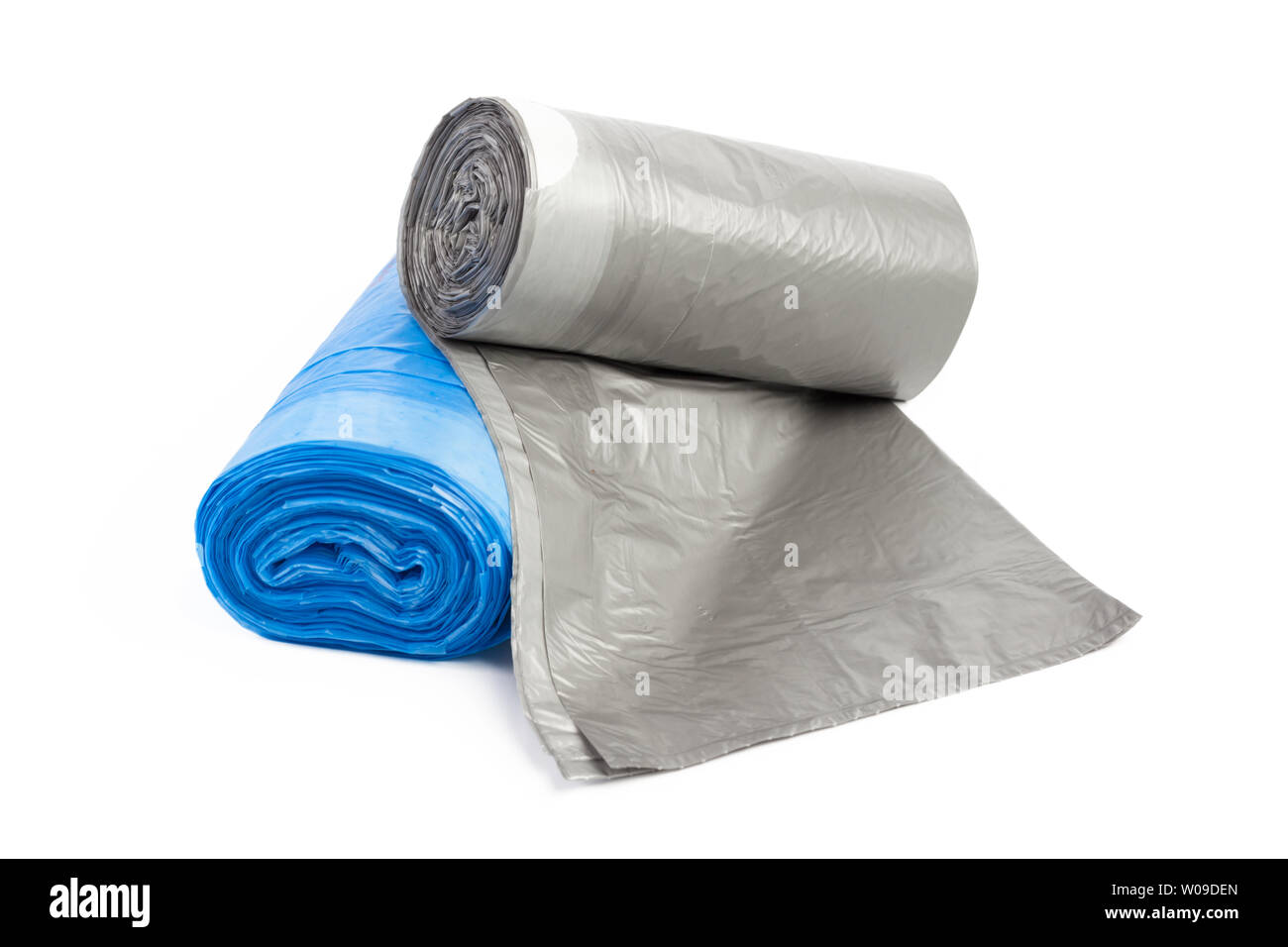 roll of plastic garbage bags isolated on white background Stock Photo ...