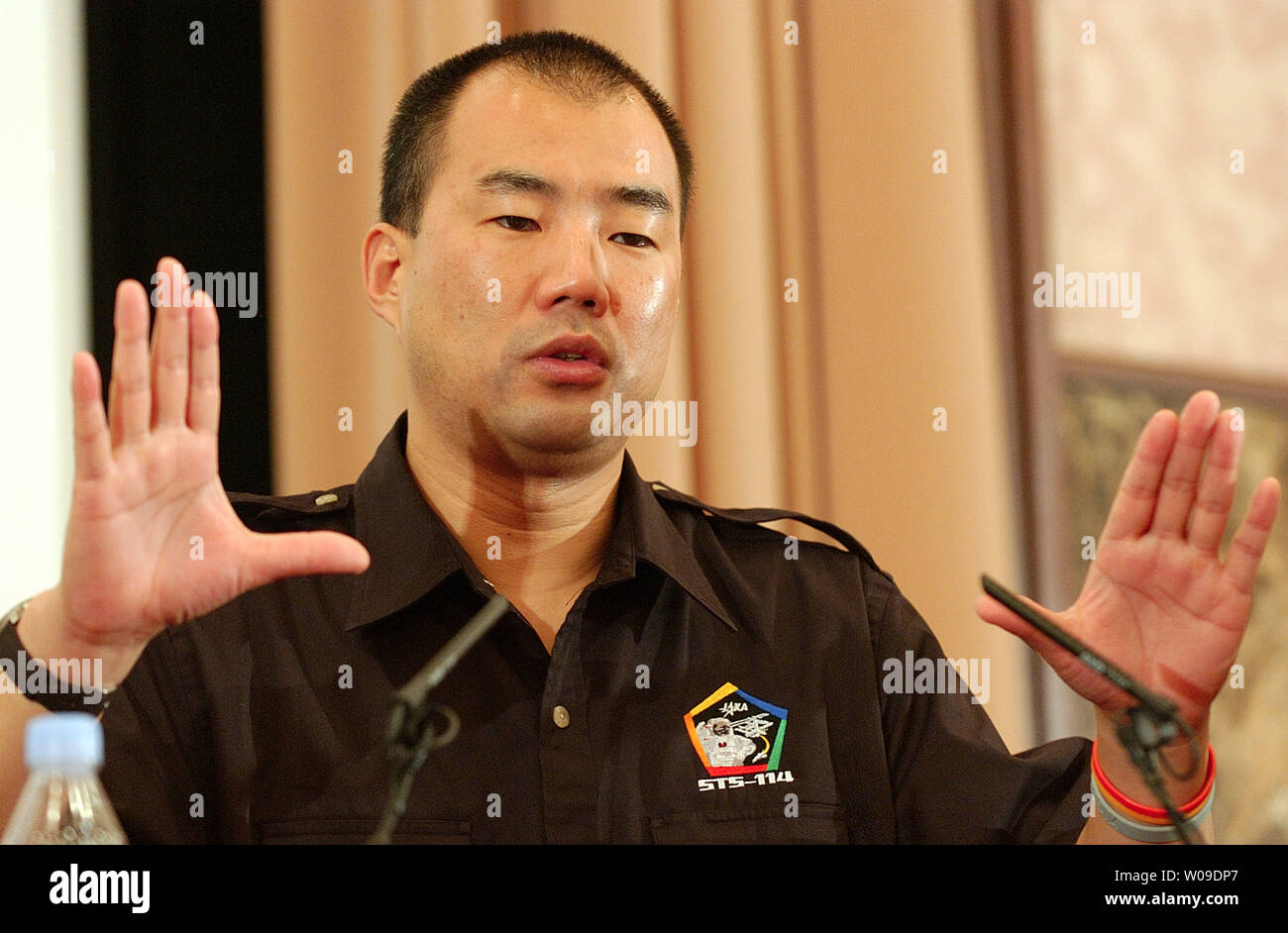 Japanese astronaut with Discovery, Soichi Noguchi, speaks out his ...