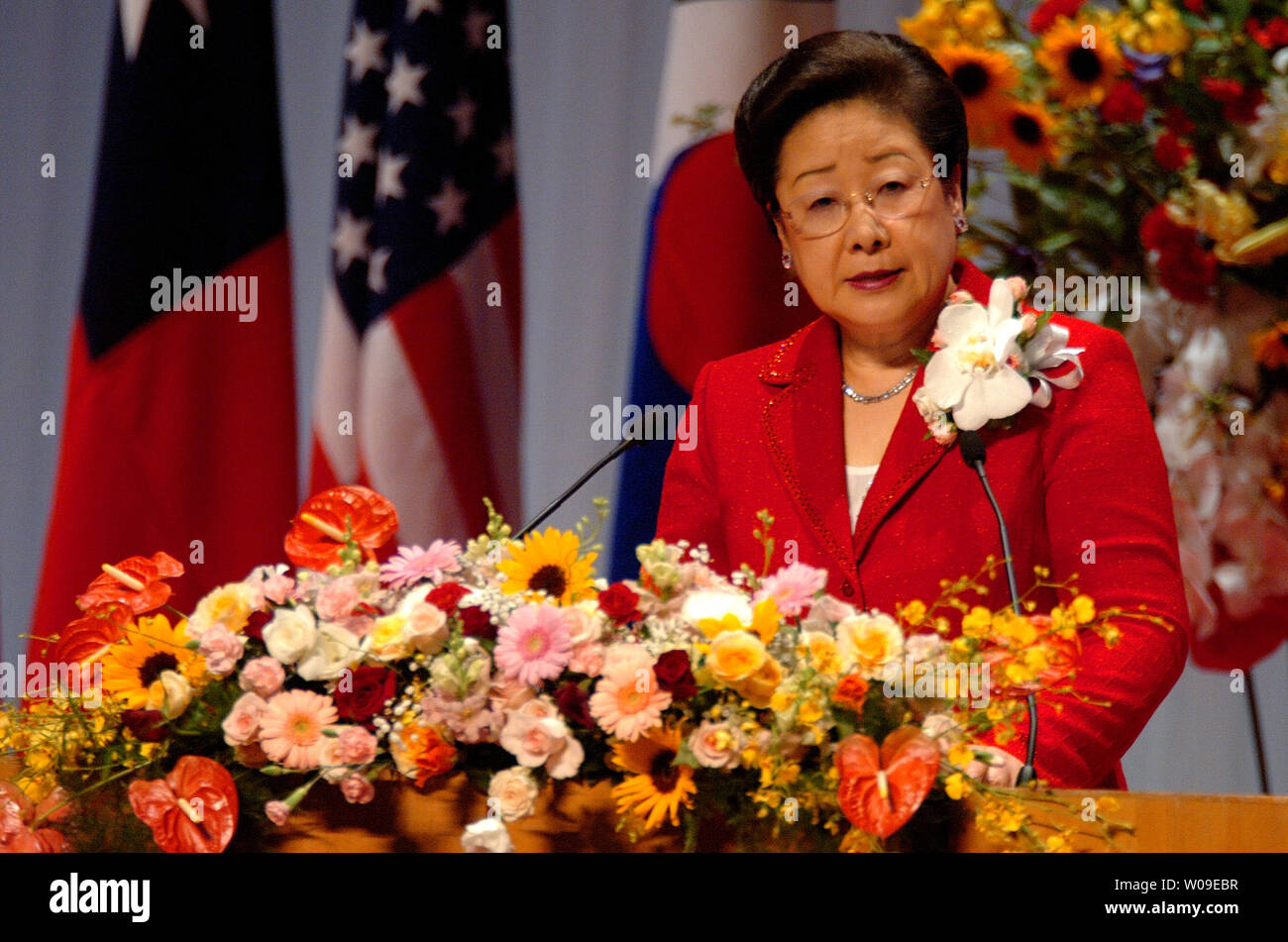 Dr. Hak Ja Han Moon, co-founder of the Universal Peace Federation (UPF ...