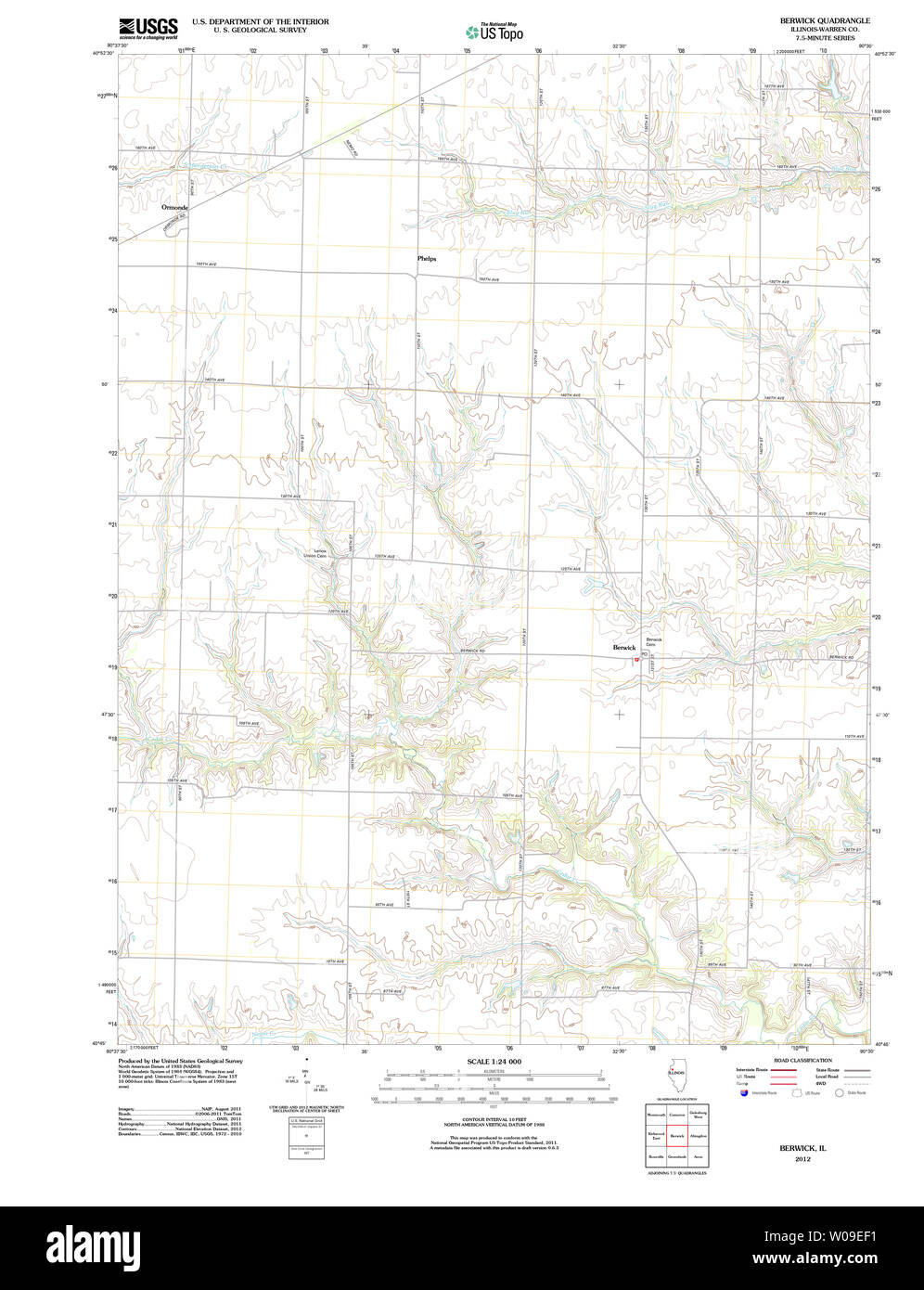 Berwick map Cut Out Stock Images & Pictures - Alamy