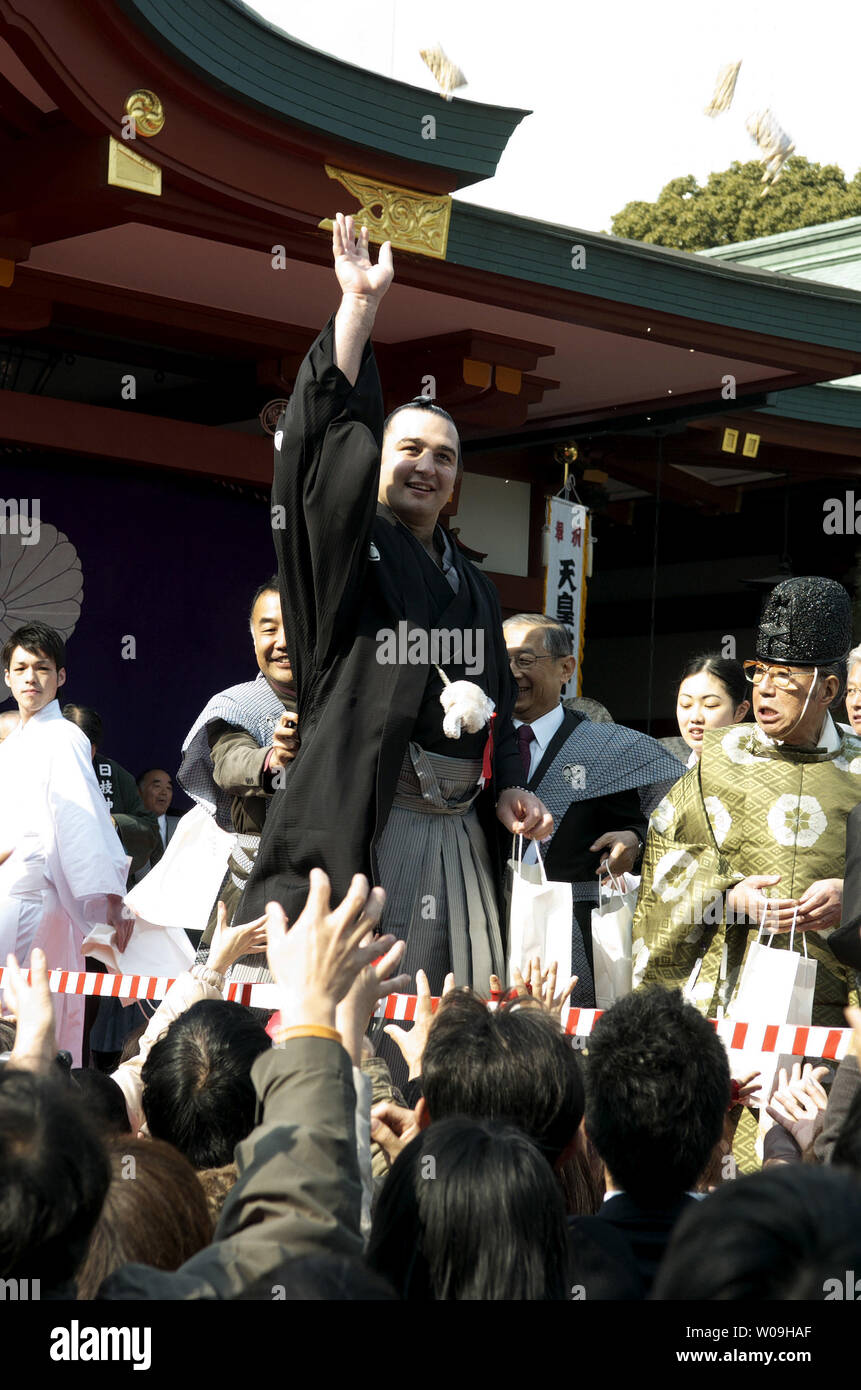 Bulgarian sumo wrestler Kotooshu, whose real name is Kaloyan Mahlyanov ...