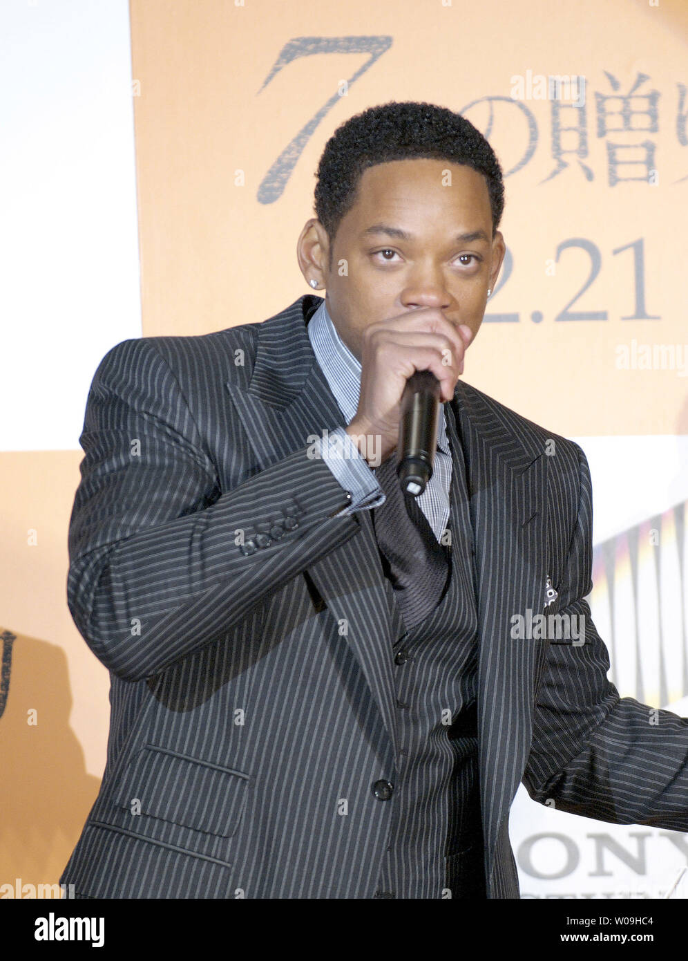 Actor Will Smith attends the Japanese premiere of the film "Seven ...