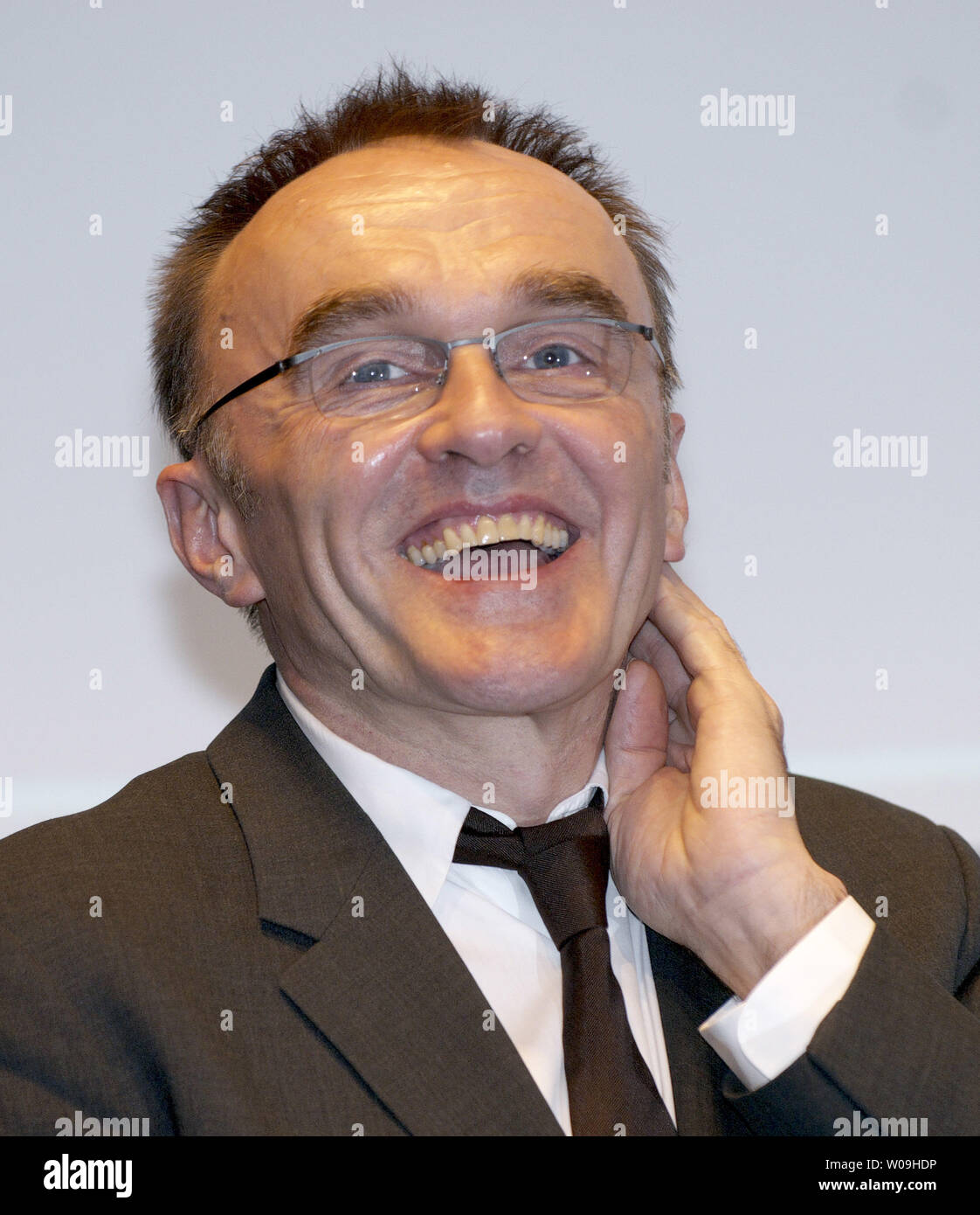 Director Danny Boyle attends a press conference for the film "Slumdog ...