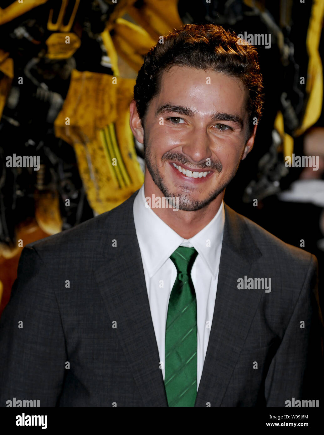 Actor Shia LaBeouf attends a world premiere of the film "Transformers ...