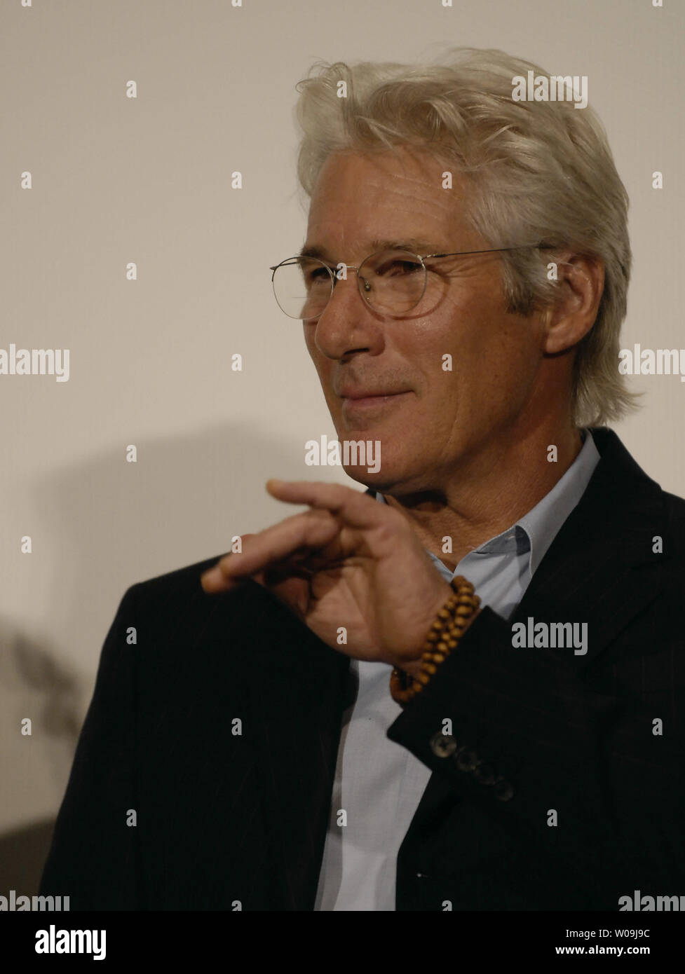 Actor Richard Gere attends a world premiere of the film "Hachi" in ...