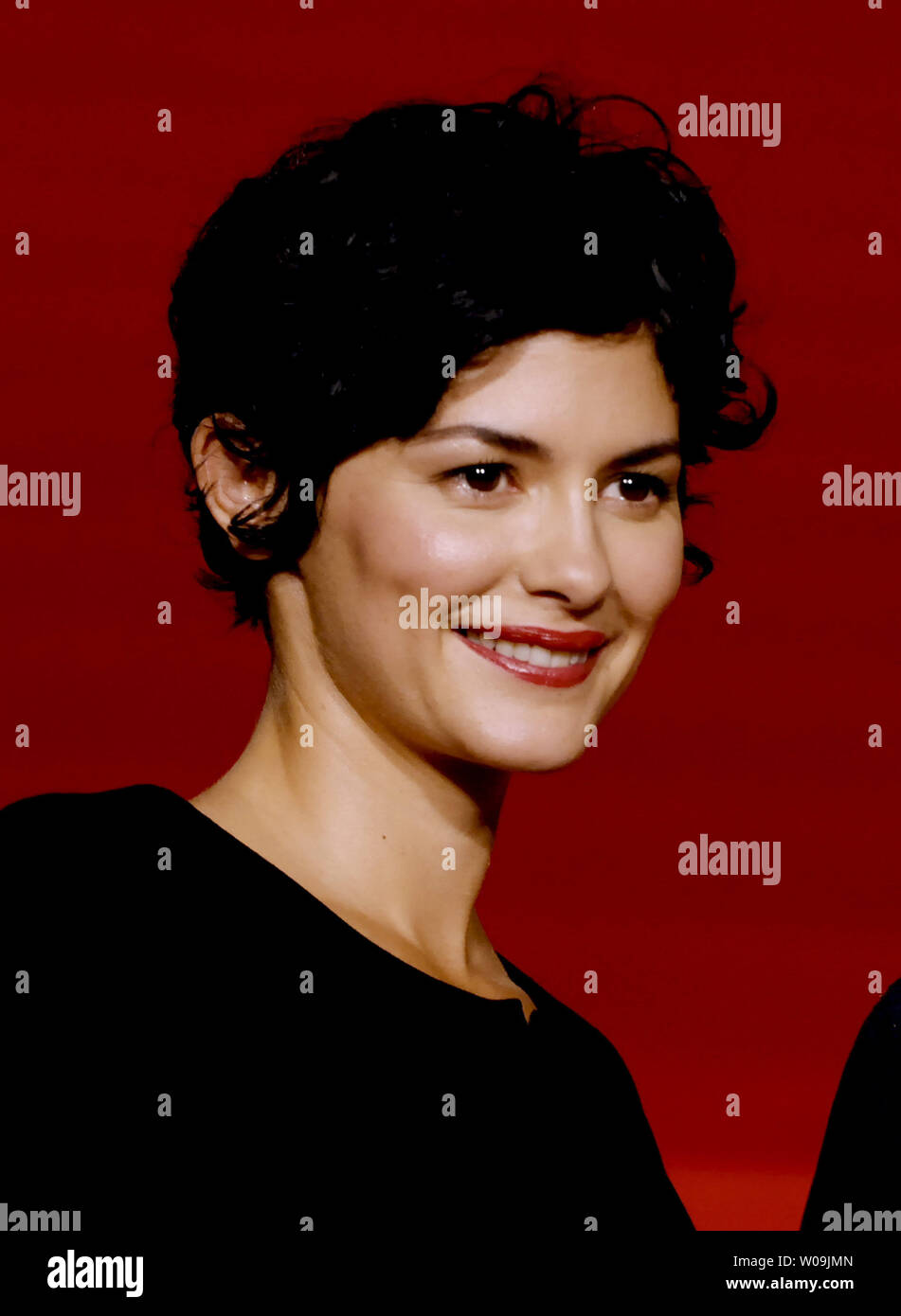 French actress Audrey Tautou attends the Japanese premiere of the film ...