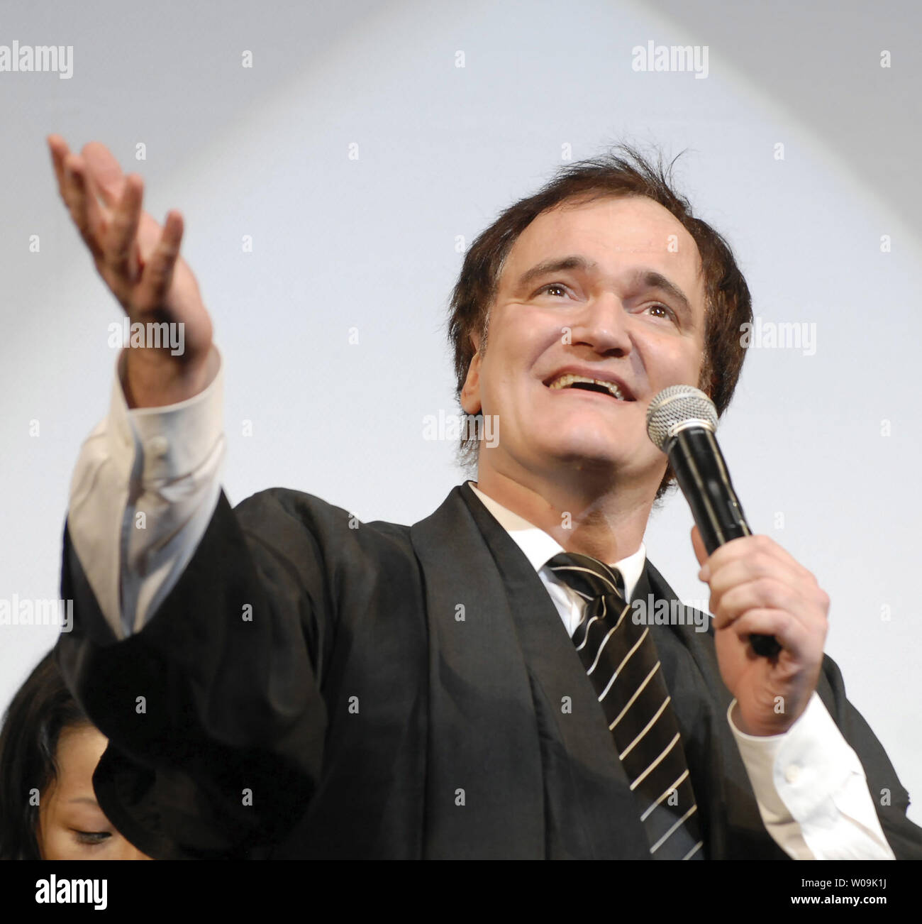 Director Quentin Tarantino attends a Japan premiere for the film ...