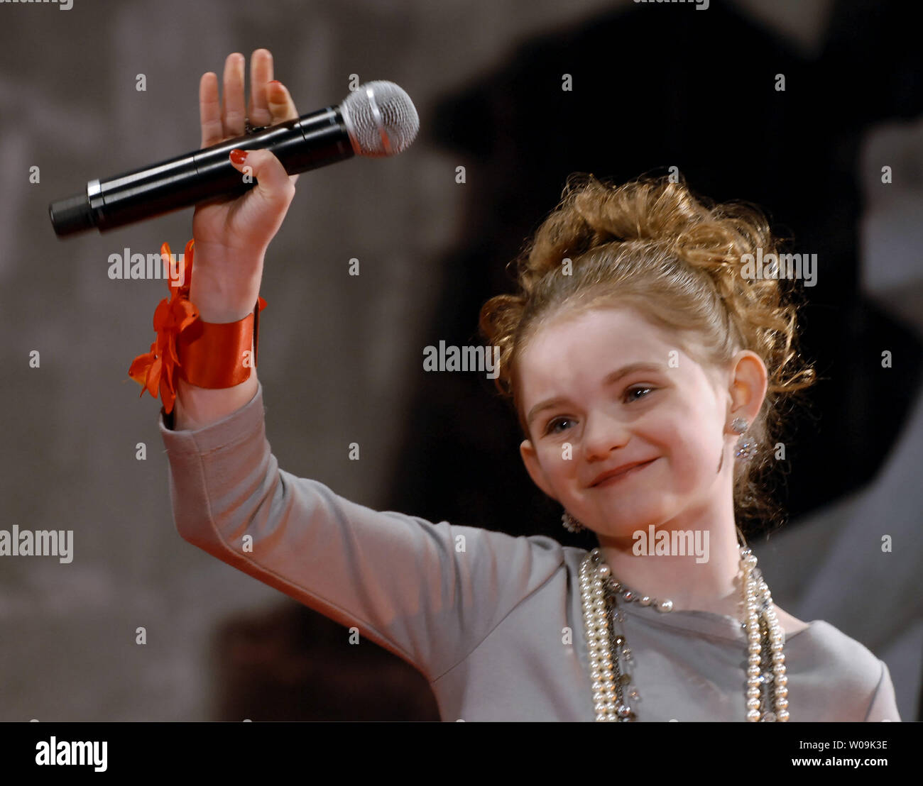 Actress Morgan Lily attends a Japan premiere for the film "2012" at ...