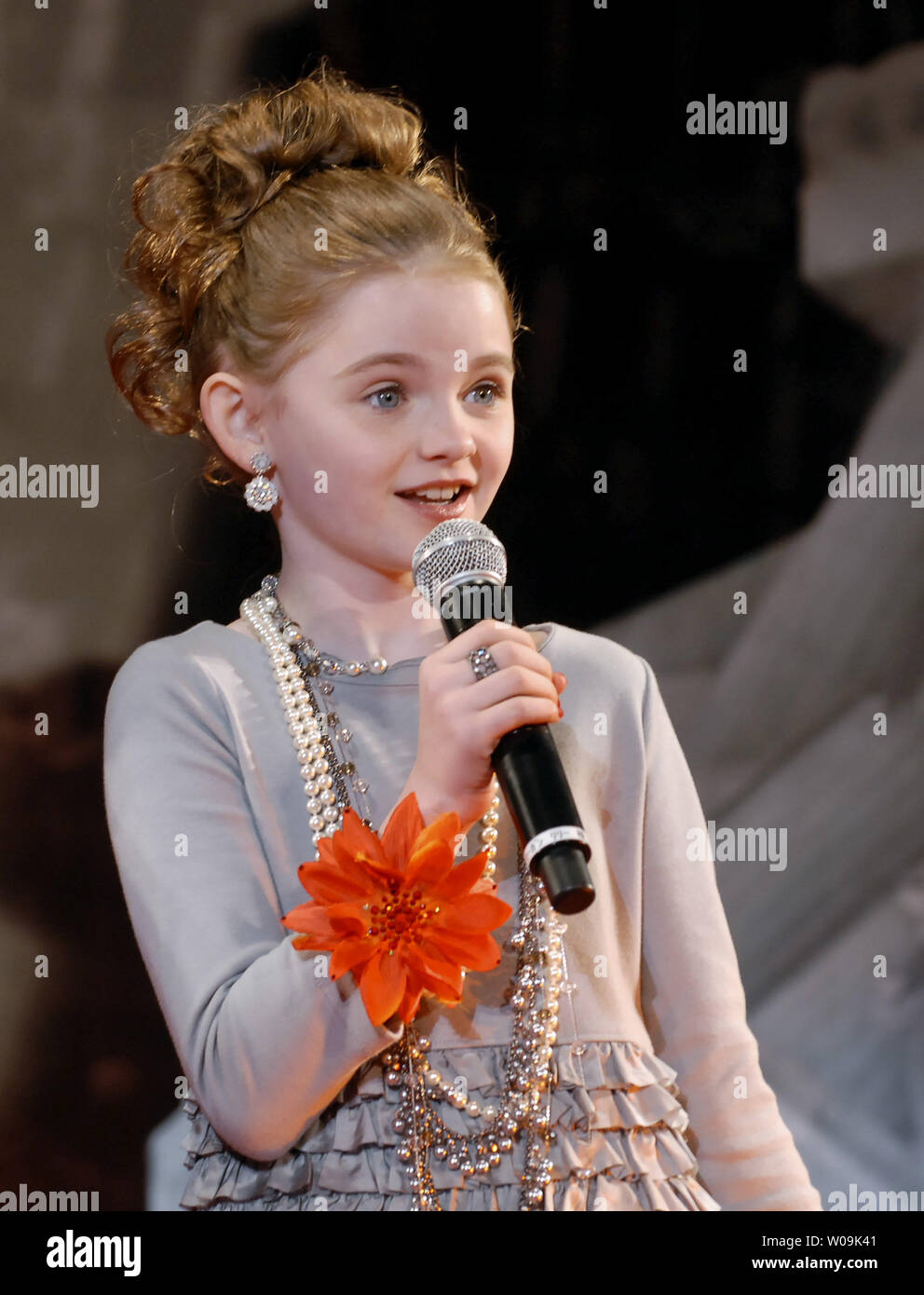 Actress Morgan Lily attends a Japan premiere for the film "2012" at ...