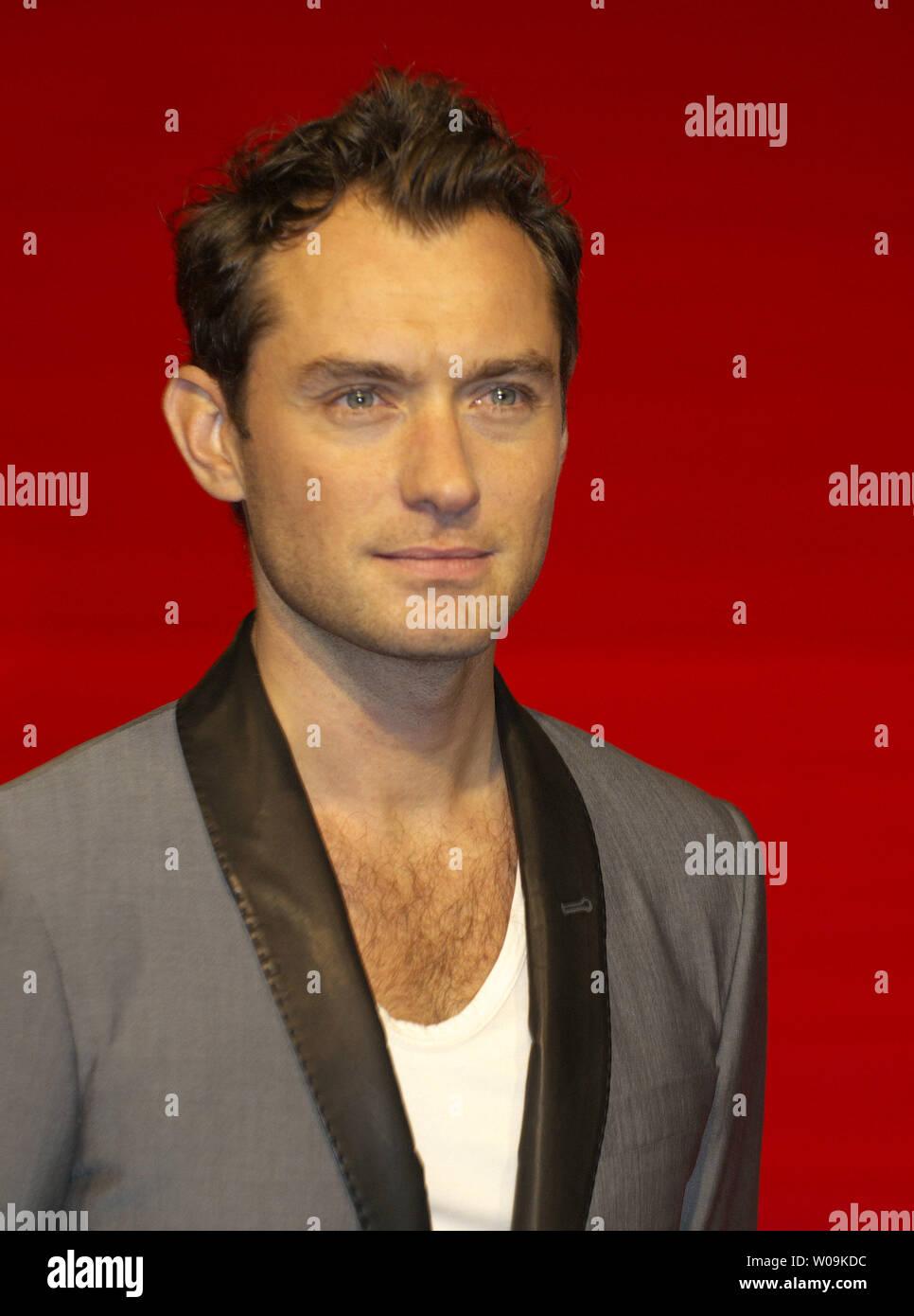 British actor Jude Law attends a Japan premiere for the film "Sherlock ...