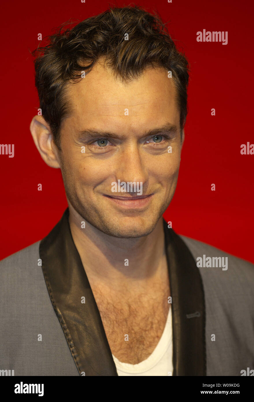 British actor Jude Law attends a Japan premiere for the film "Sherlock ...