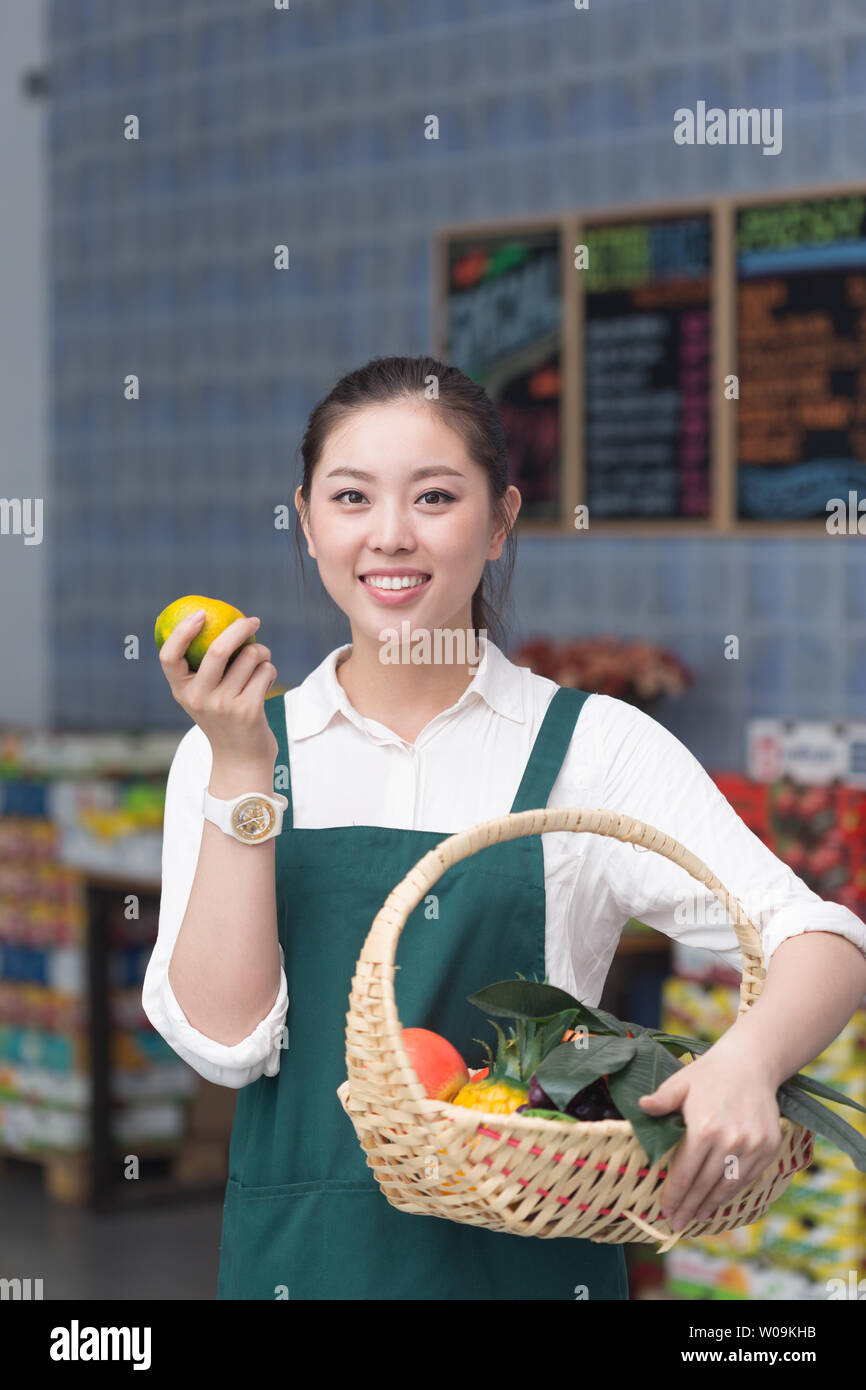 Fruit stand owner hi-res stock photography and images - Alamy