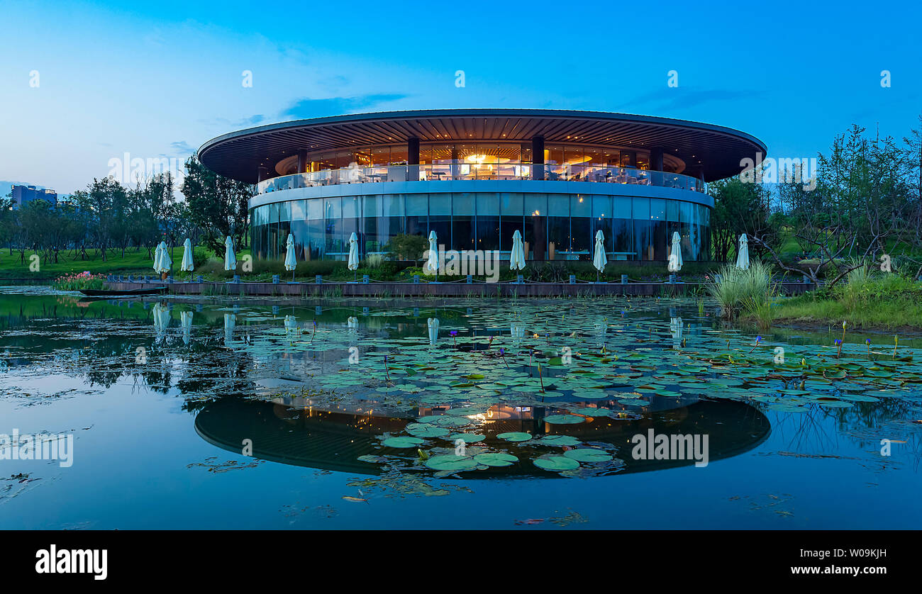 Chengdu tianfu green road exhibition center hi-res stock photography ...