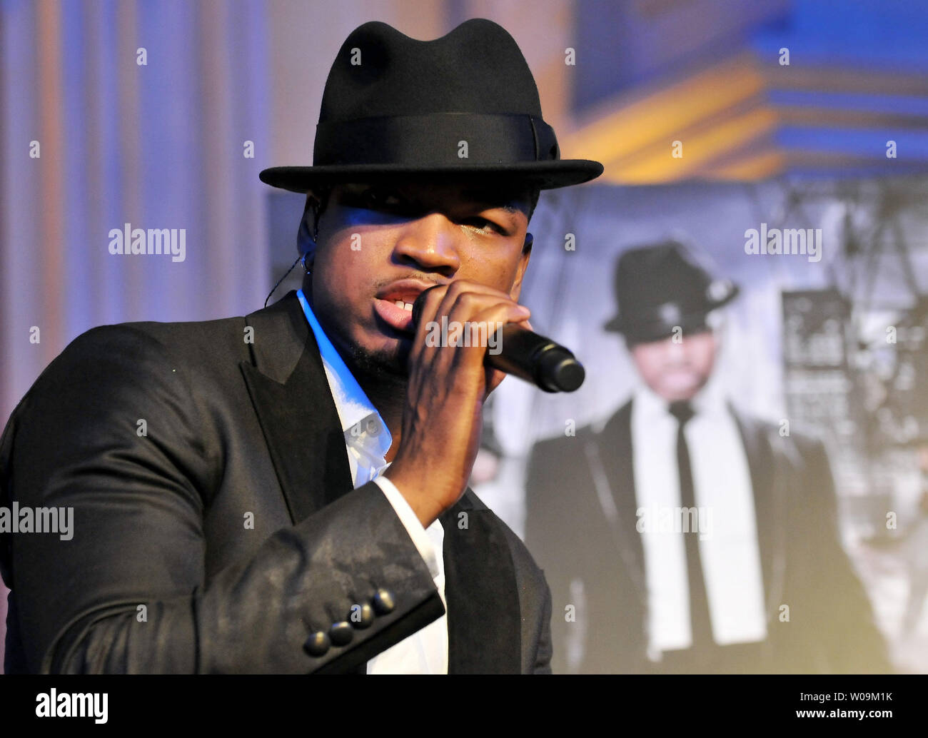 Singer Ne-Yo attends a promotion event for his new album "Libra Scale ...