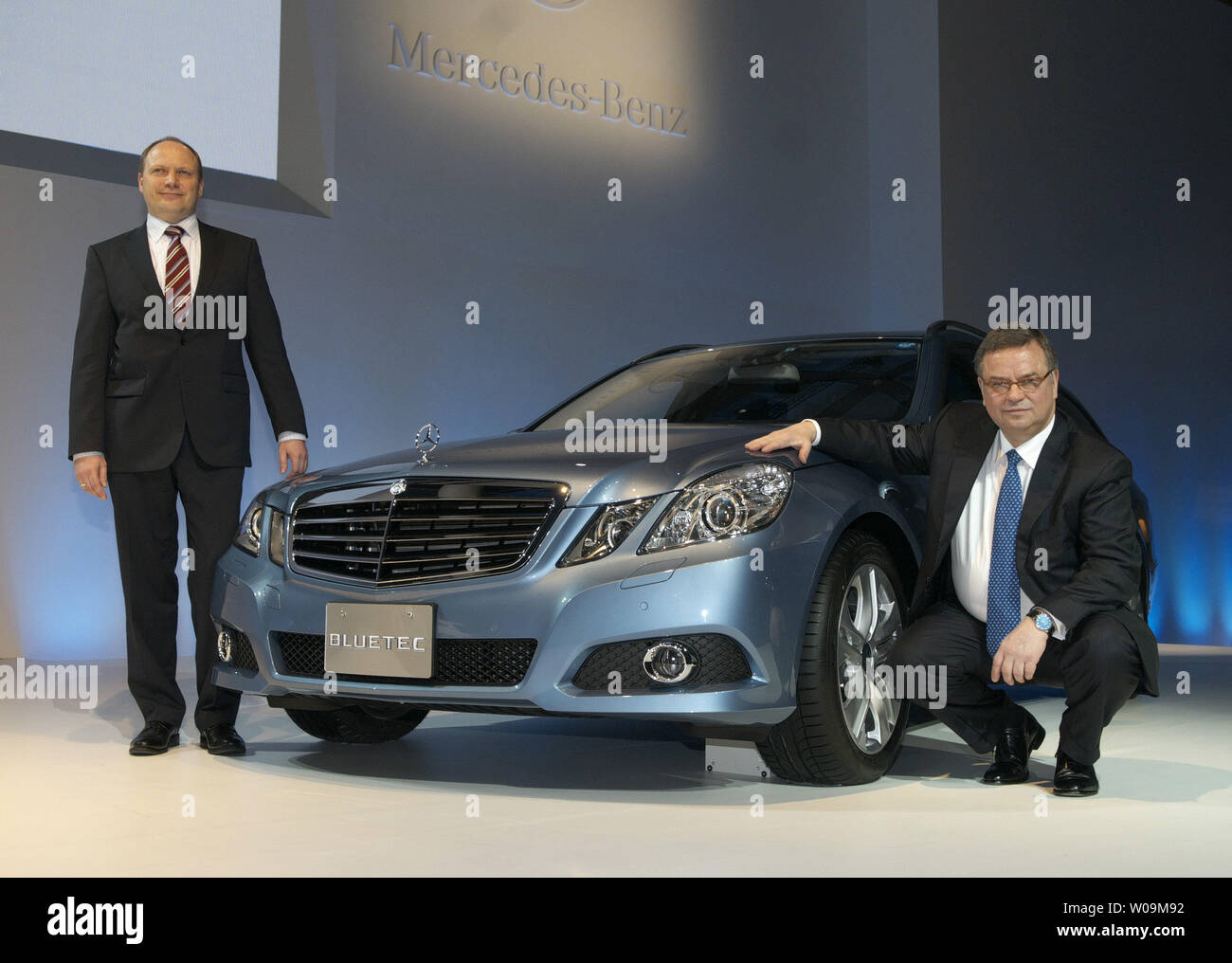 Hans Tempel, President of Mercedes-Benz Japan and Bernd Lindemann ...