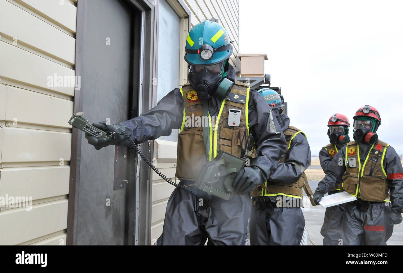 Member of U.S. Marines "CBIRF" (Chemical Biological Incident Response ...