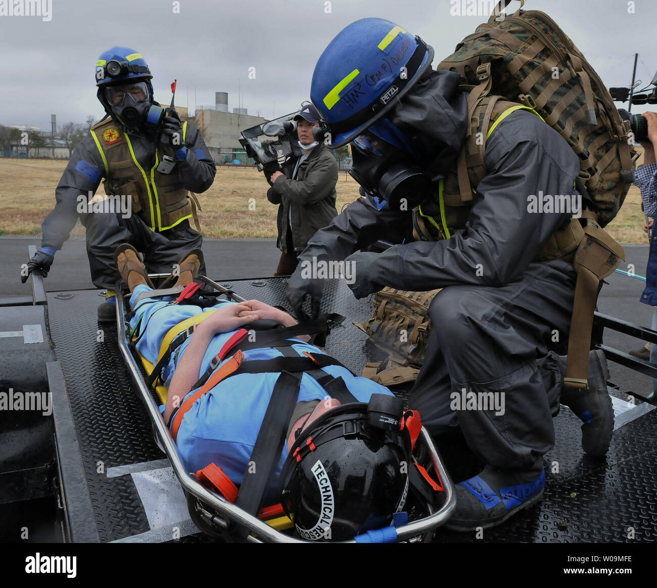 Member of U.S. Marines "CBIRF" (Chemical Biological Incident Response ...