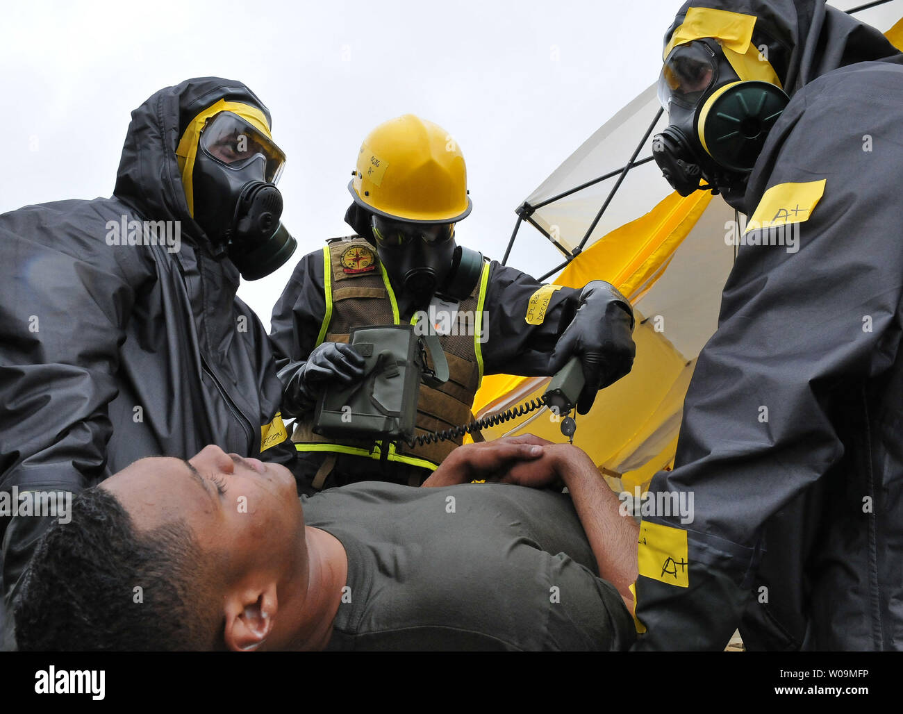 Member of U.S. Marines "CBIRF" (Chemical Biological Incident Response ...
